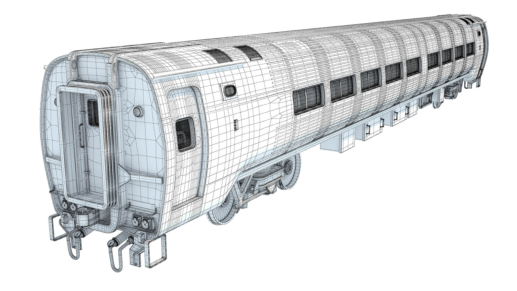 Passenger Train Car 2 - 3D Model by 3D Horse
