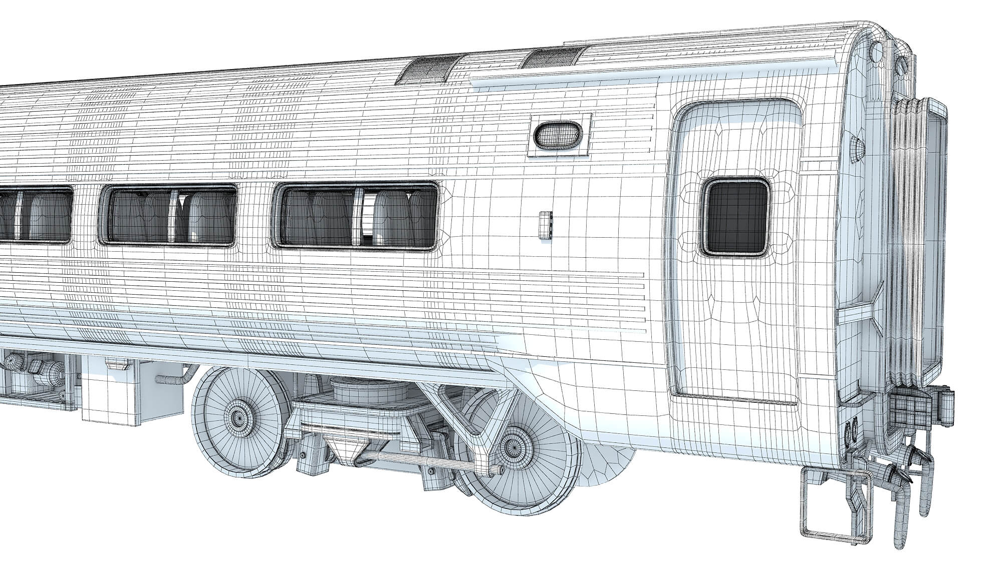 Passenger Train Car 2 - 3D Model by 3D Horse
