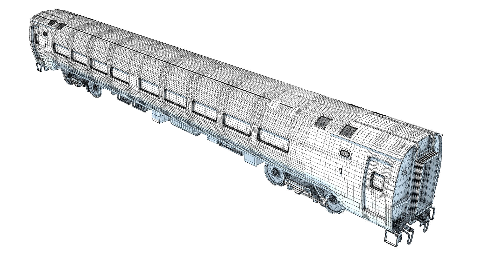 Passenger Train Car - 3D Model by 3D Horse