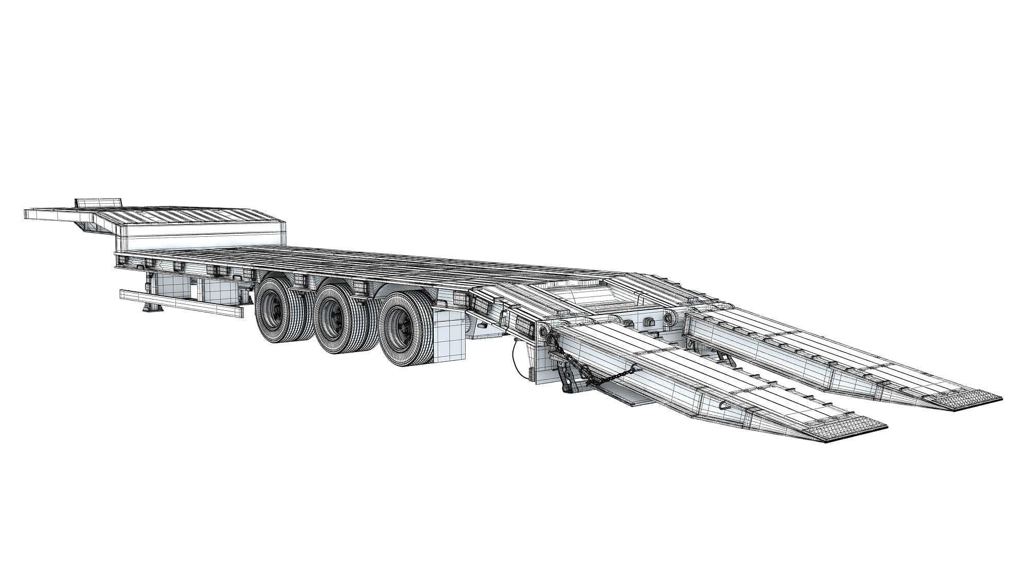 Platform Trailer - 3D Model by 3D Horse