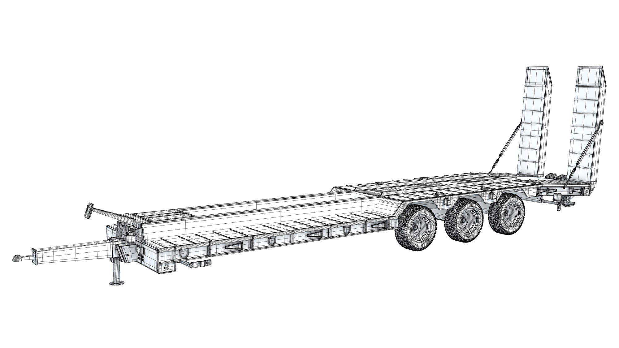 Platform Trailer - 3D Model by 3D Horse