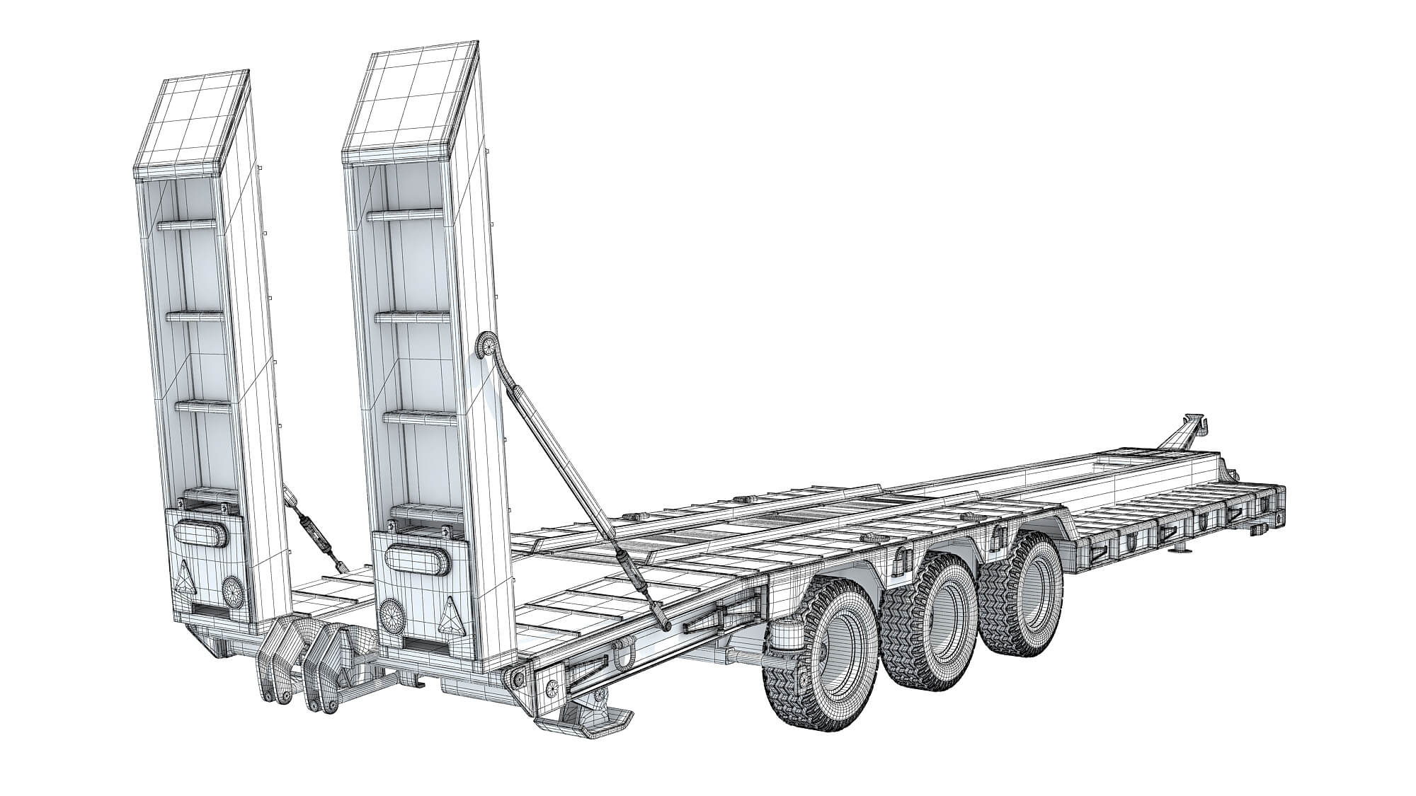 Platform Trailer - 3D Model by 3D Horse