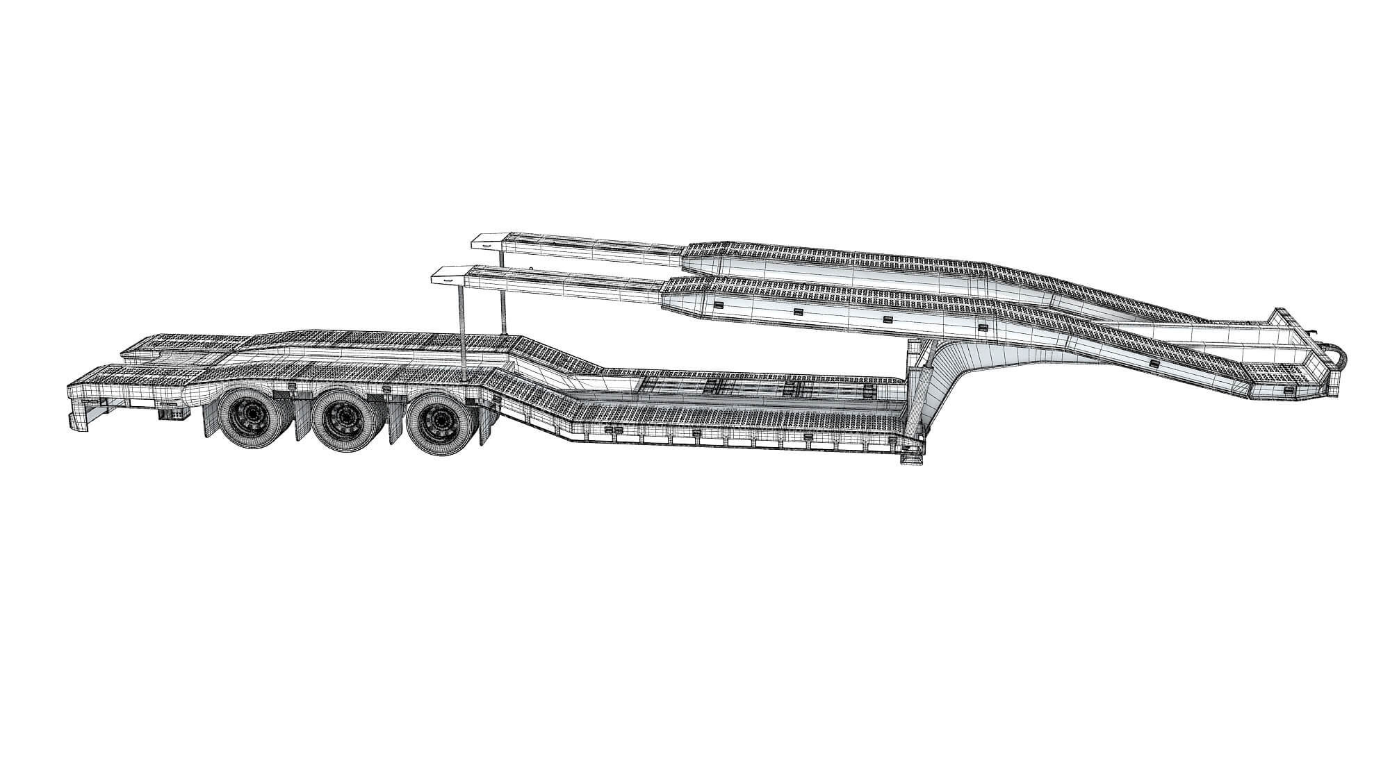 Platform Transporter Trailer - 3D Model by 3D Horse