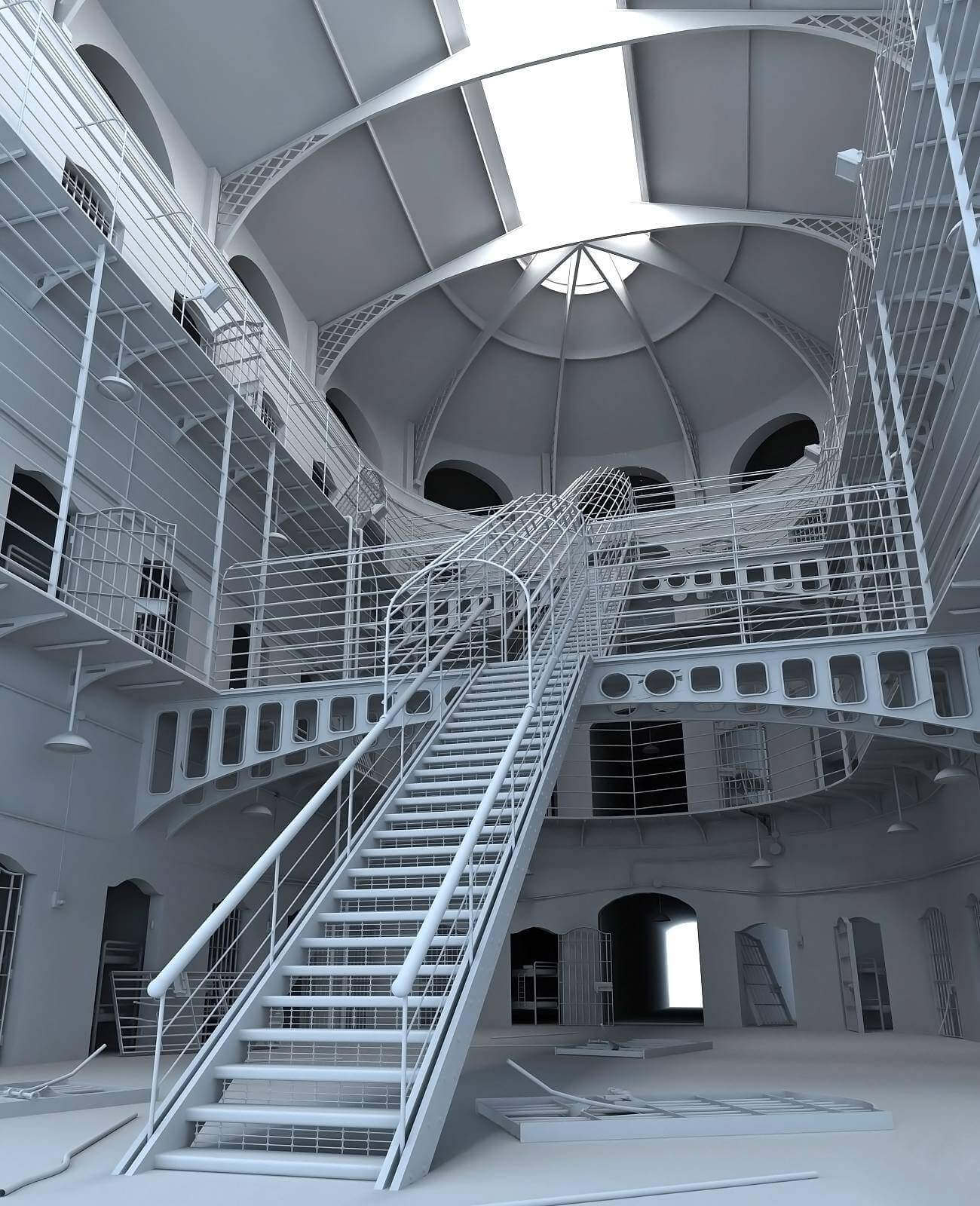 Prison Scene - 3D Model by 3D Horse