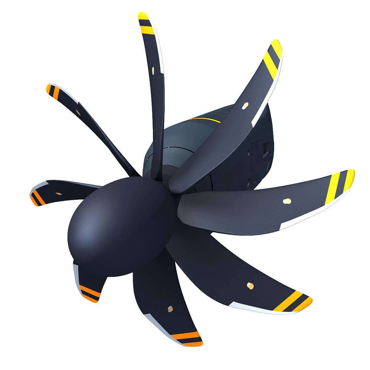 Propeller Propfan Jet Engine - 3D Model by 3D Horse