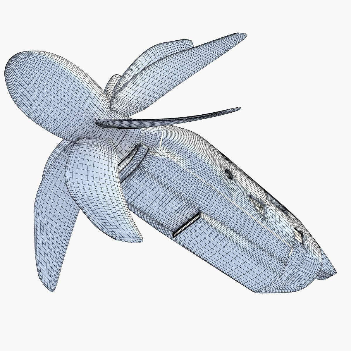 Propeller Propfan Jet Engine - 3D Model by 3D Horse