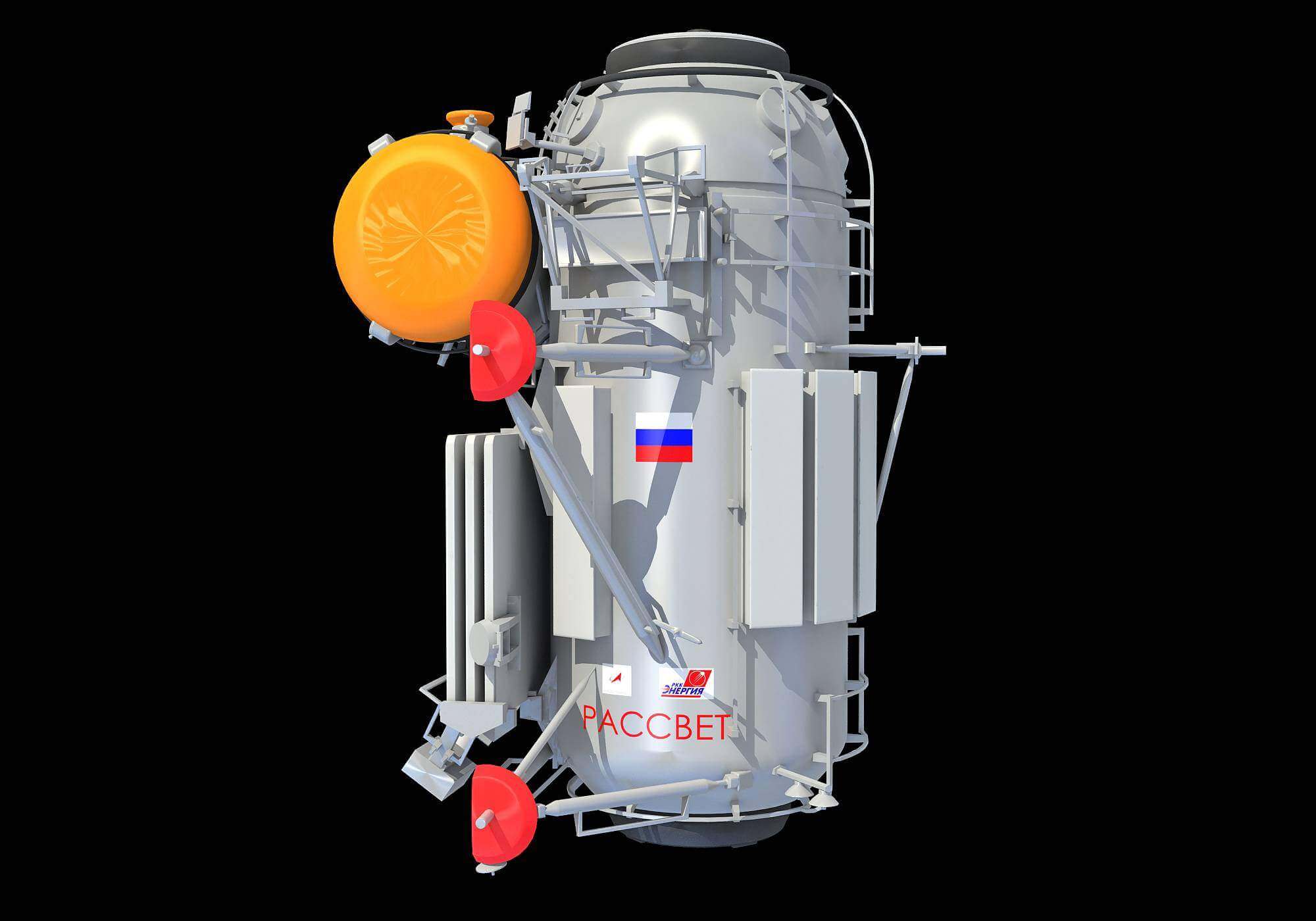 Rassvet Mini-Research 1 (MRM-1) Module 3D Model by 3D Horse