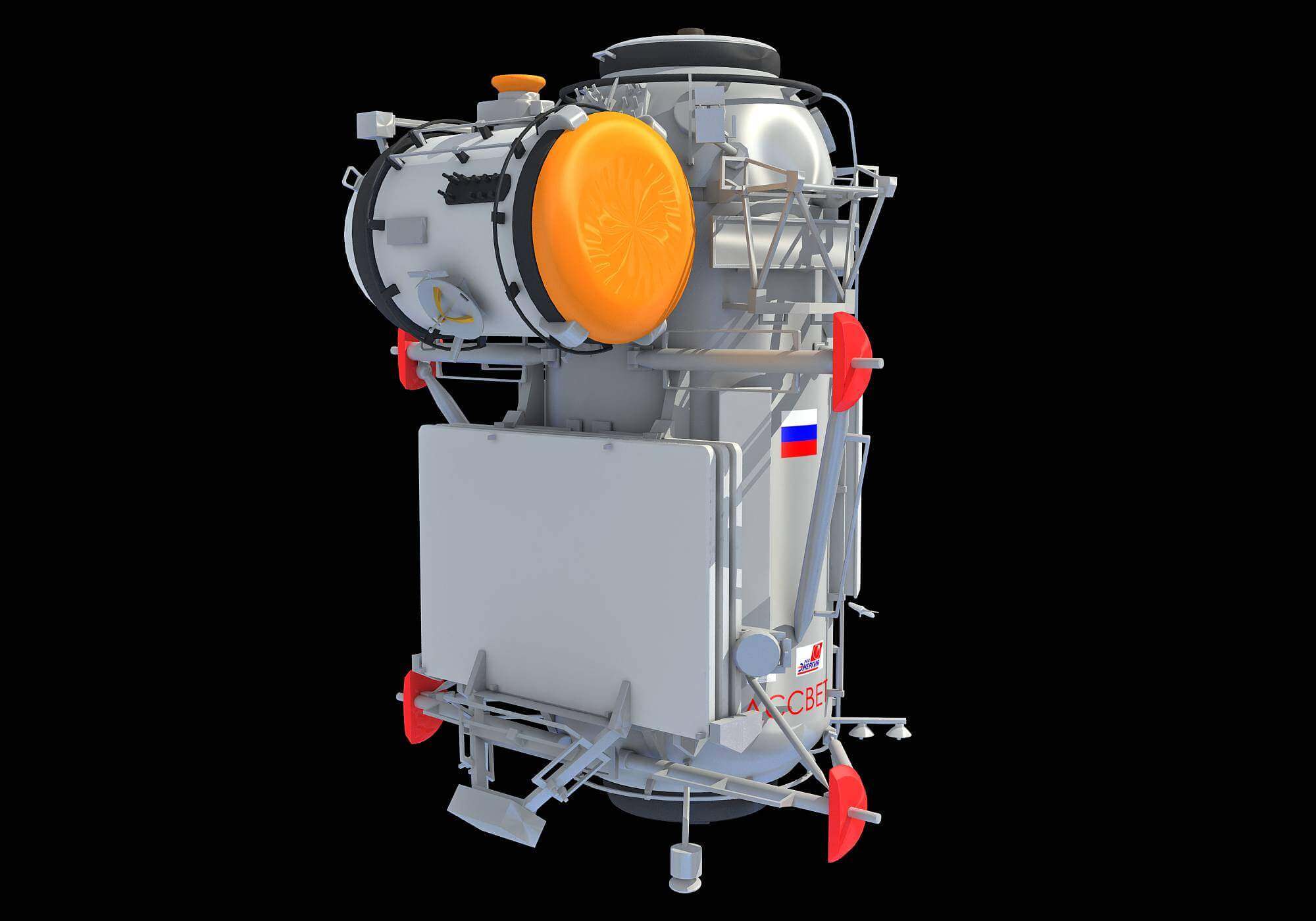 Rassvet Mini-Research 1 (MRM-1) Module 3D Model by 3D Horse