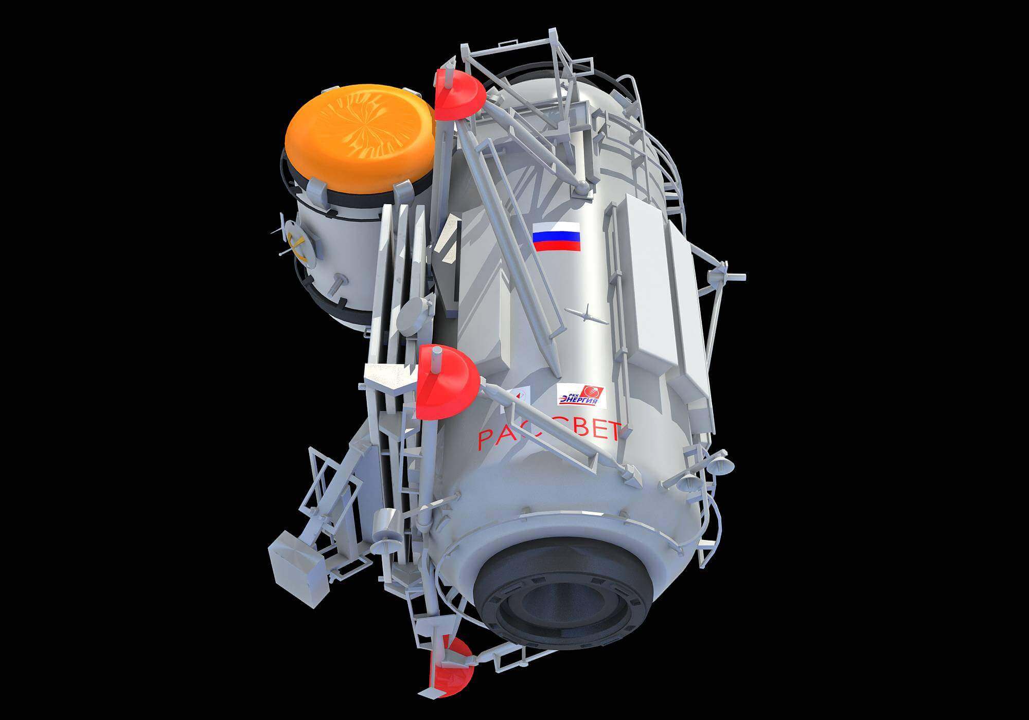 Rassvet Mini-Research 1 (MRM-1) Module 3D Model by 3D Horse