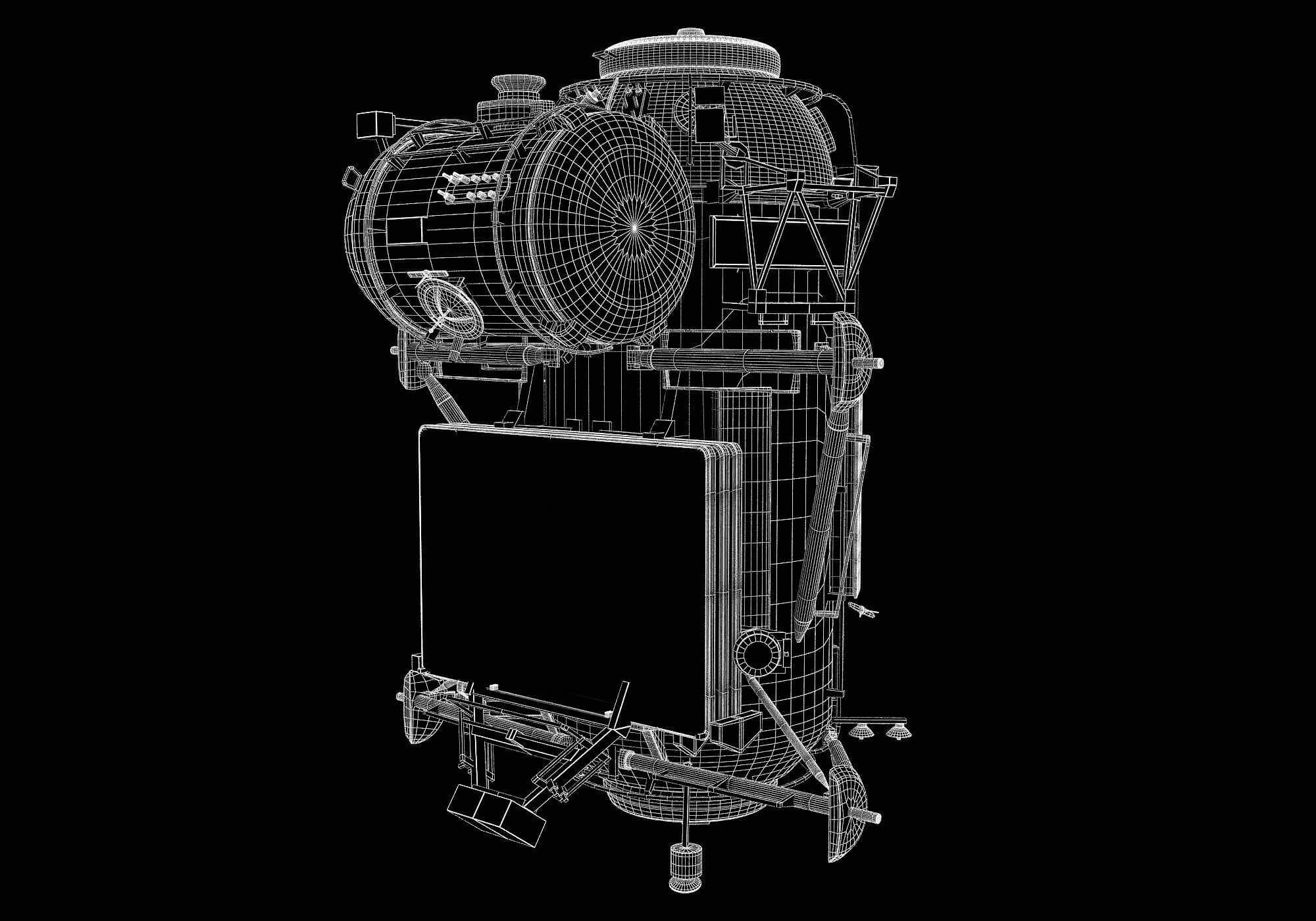 Rassvet Mini-Research 1 (MRM-1) Module 3D Model by 3D Horse