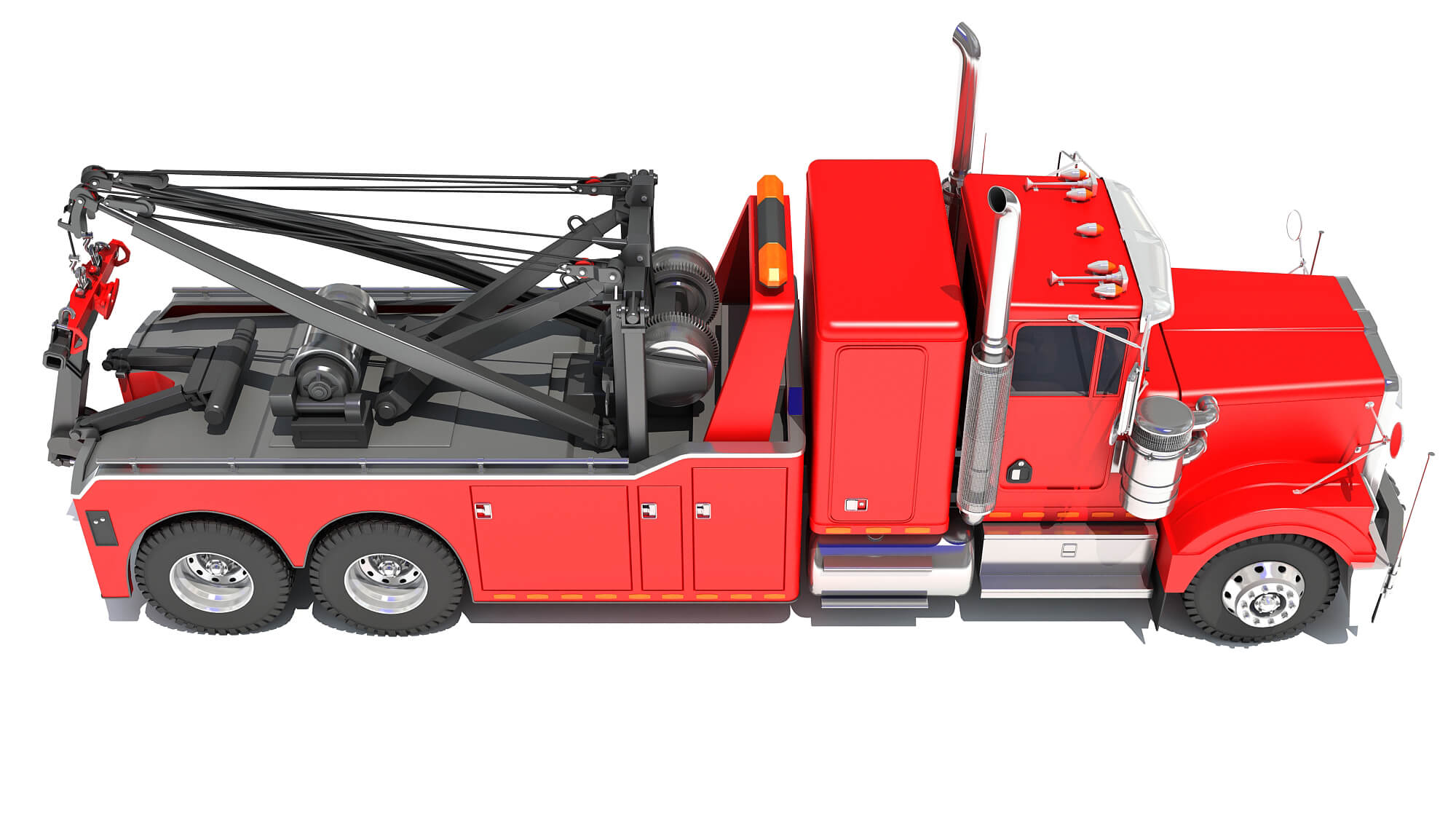 Recovery Service Tow Truck - 3D Model by 3D Horse