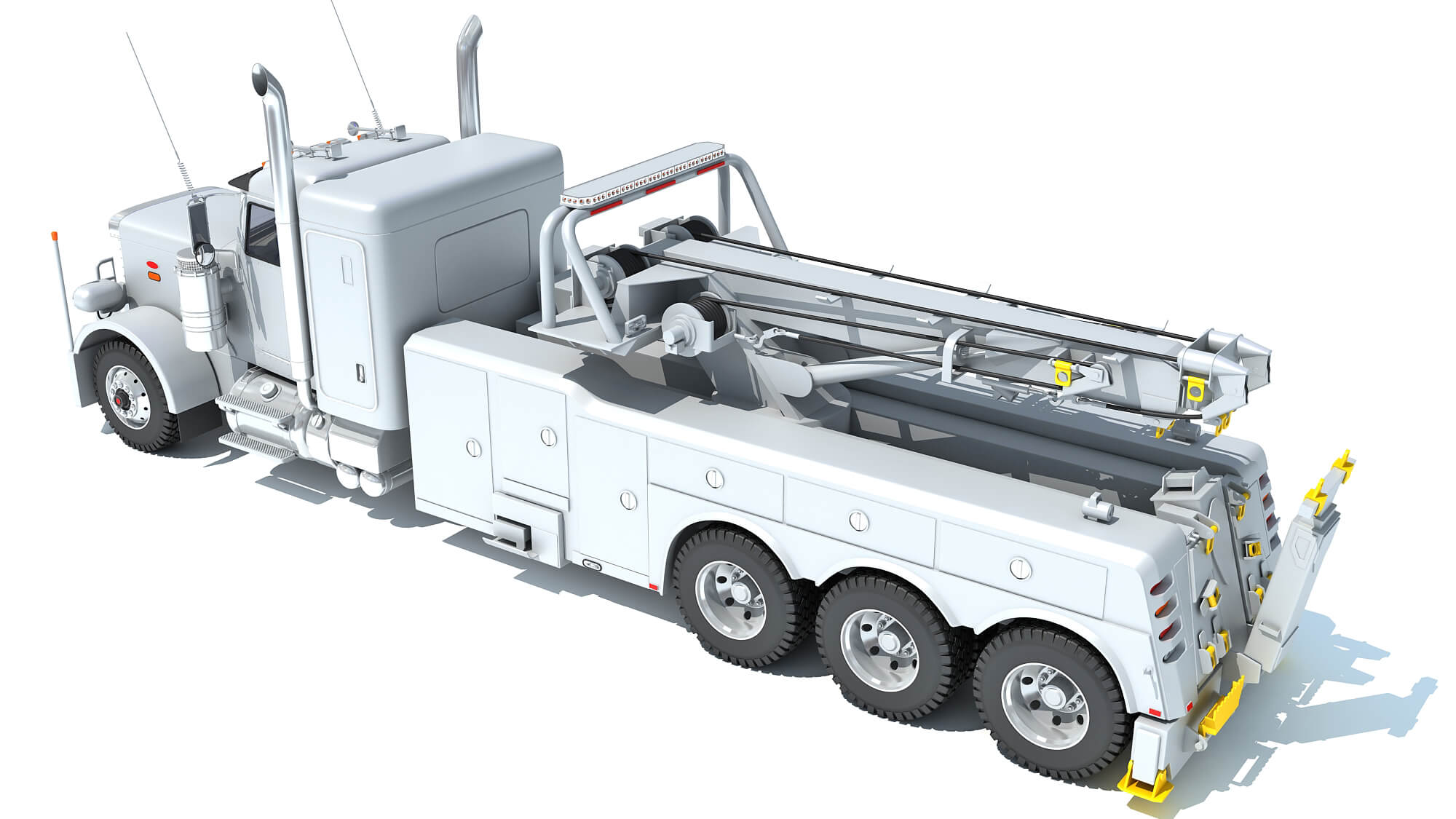 Recovery Service Wrecker Tow Truck - 3D Model by 3D Horse