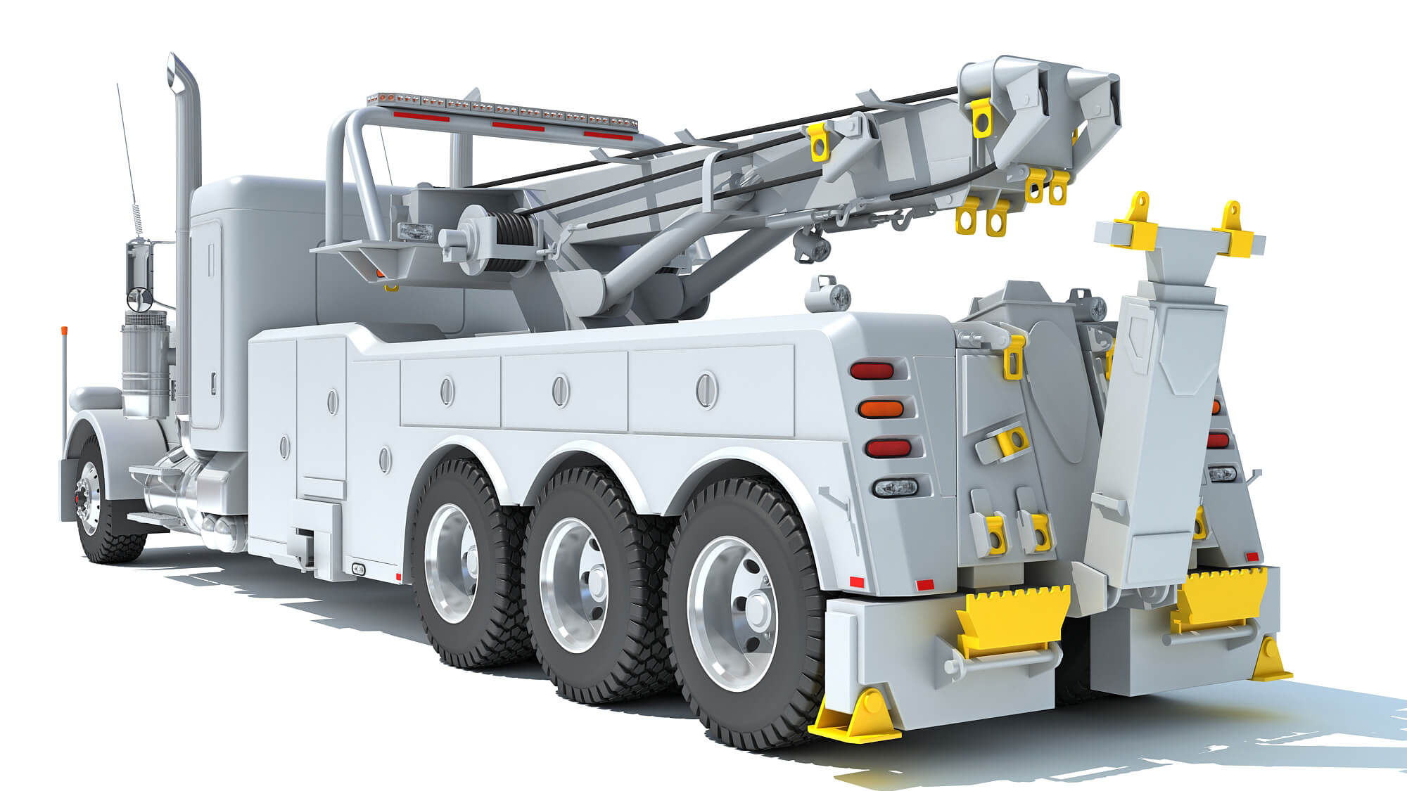 Recovery Service Wrecker Tow Truck - 3D Model by 3D Horse