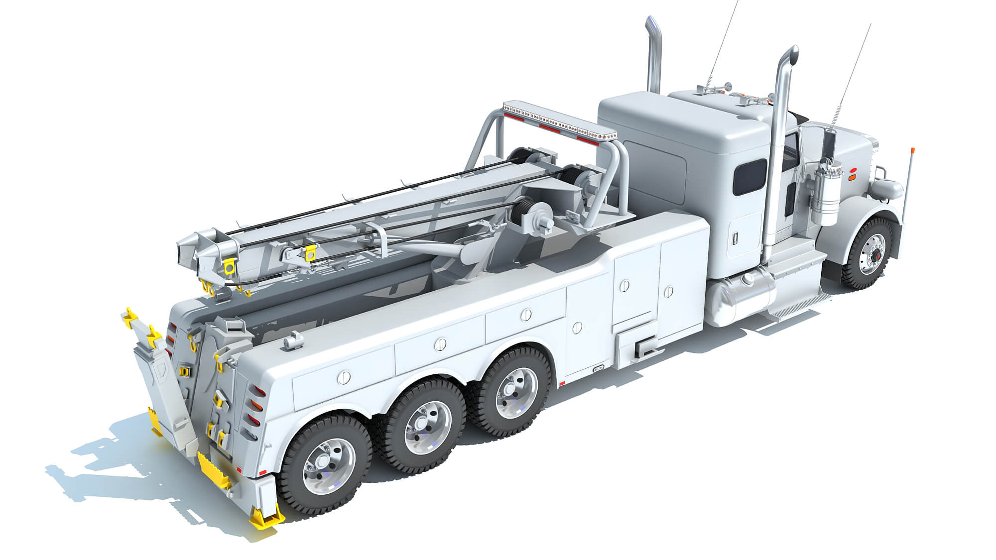 Recovery Service Wrecker Tow Truck - 3D Model by 3D Horse