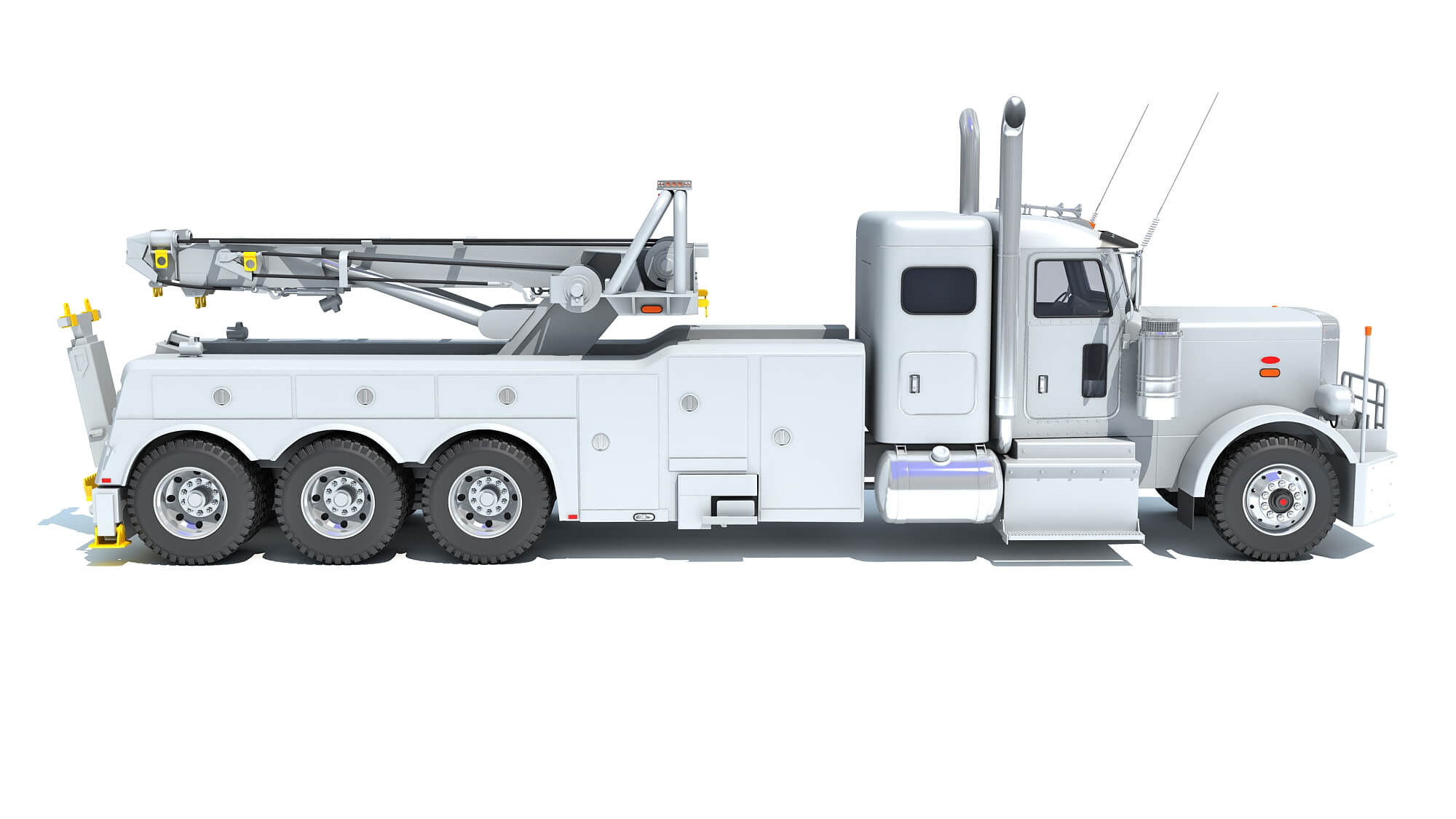 Recovery Service Wrecker Tow Truck - 3D Model by 3D Horse