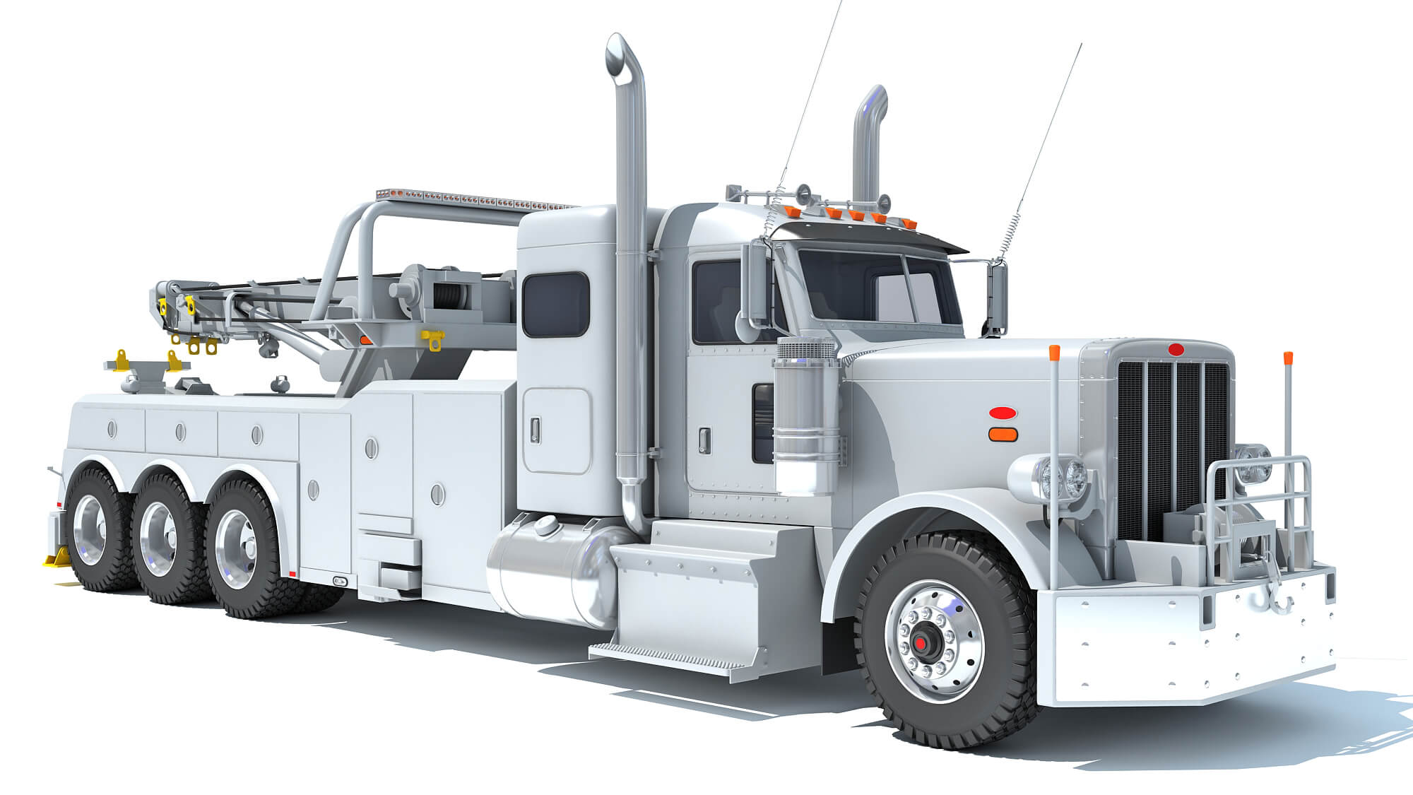 Recovery Service Wrecker Tow Truck - 3D Model by 3D Horse