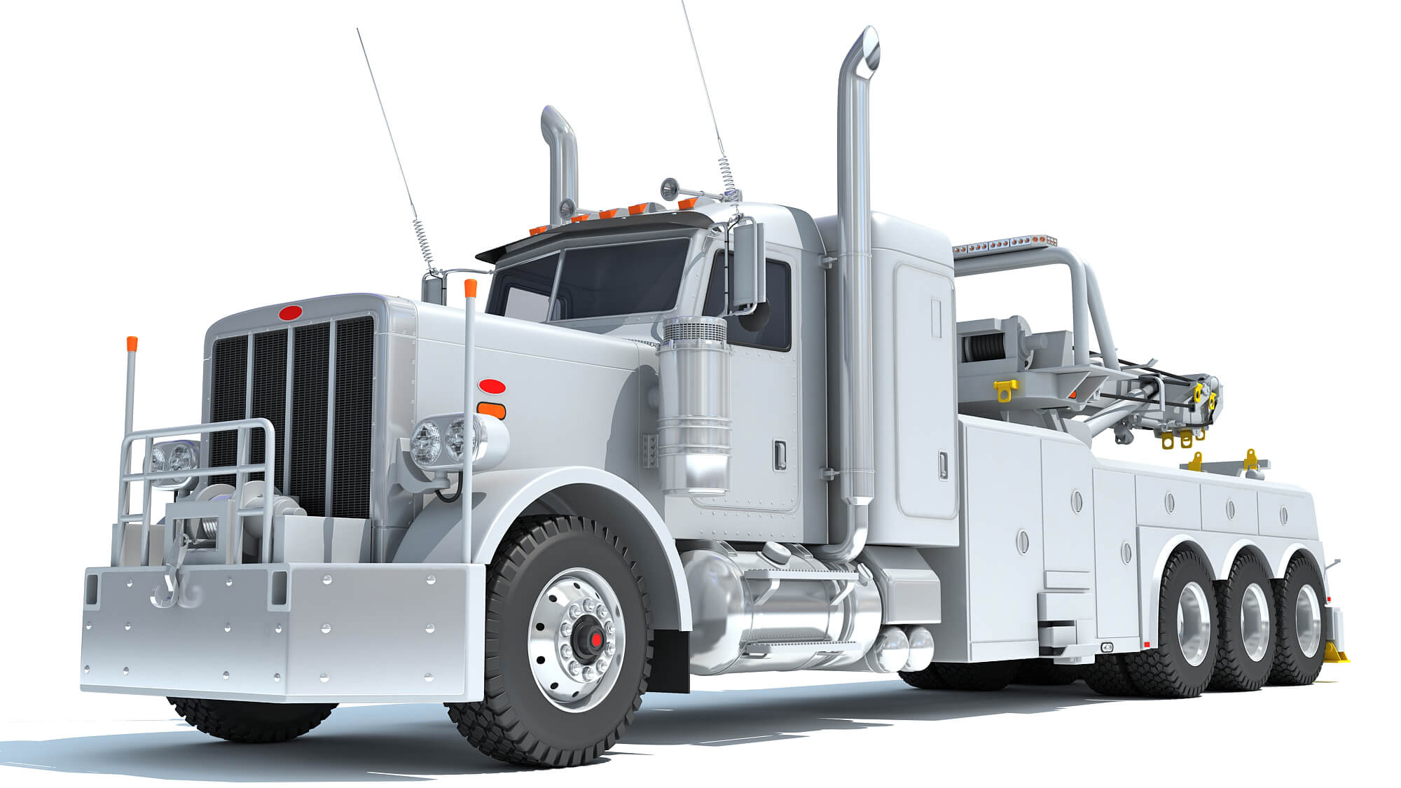Recovery Service Wrecker Tow Truck - 3D Model by 3D Horse