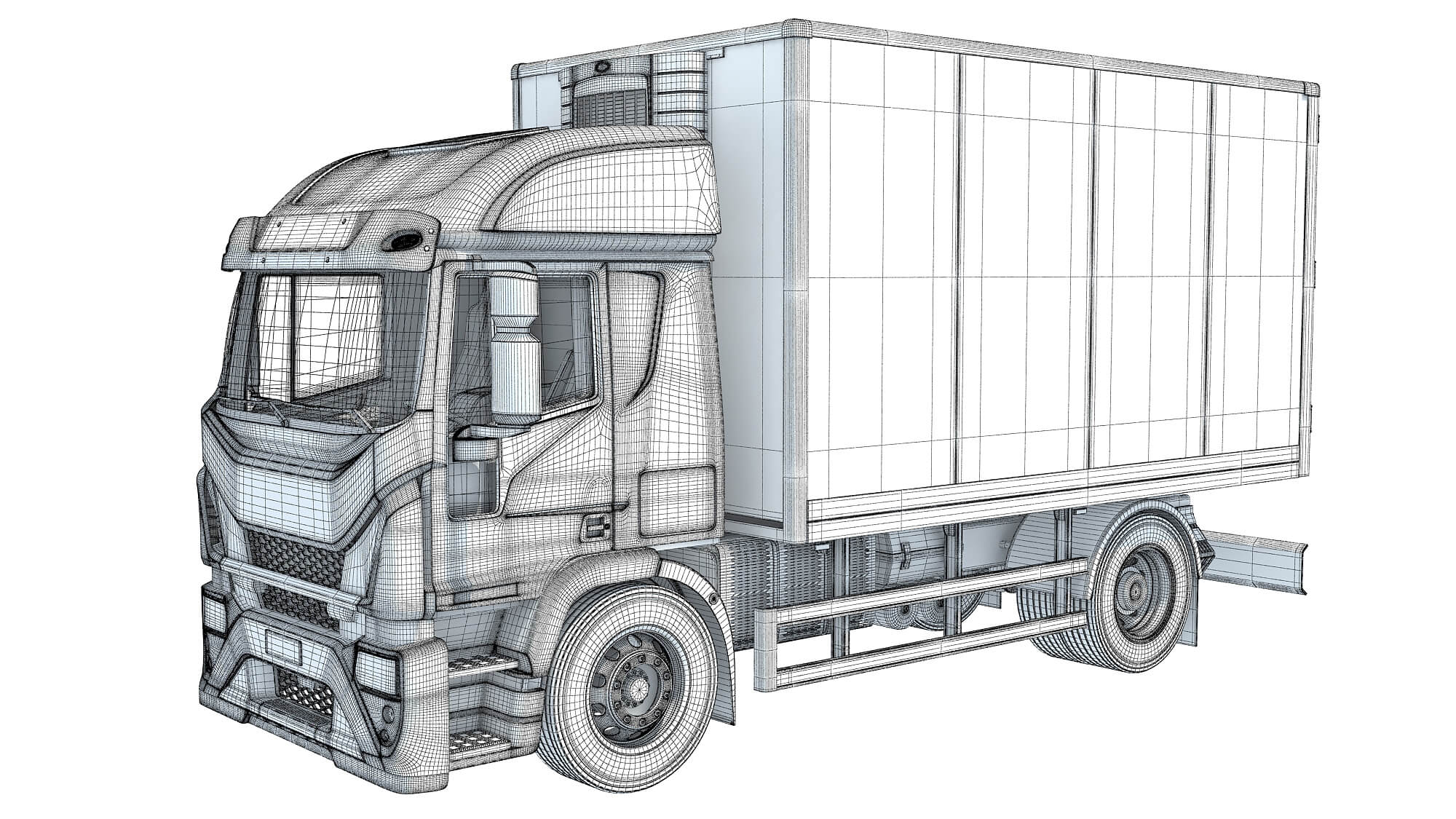 Refrigerator Truck - 3D Model by 3D Horse