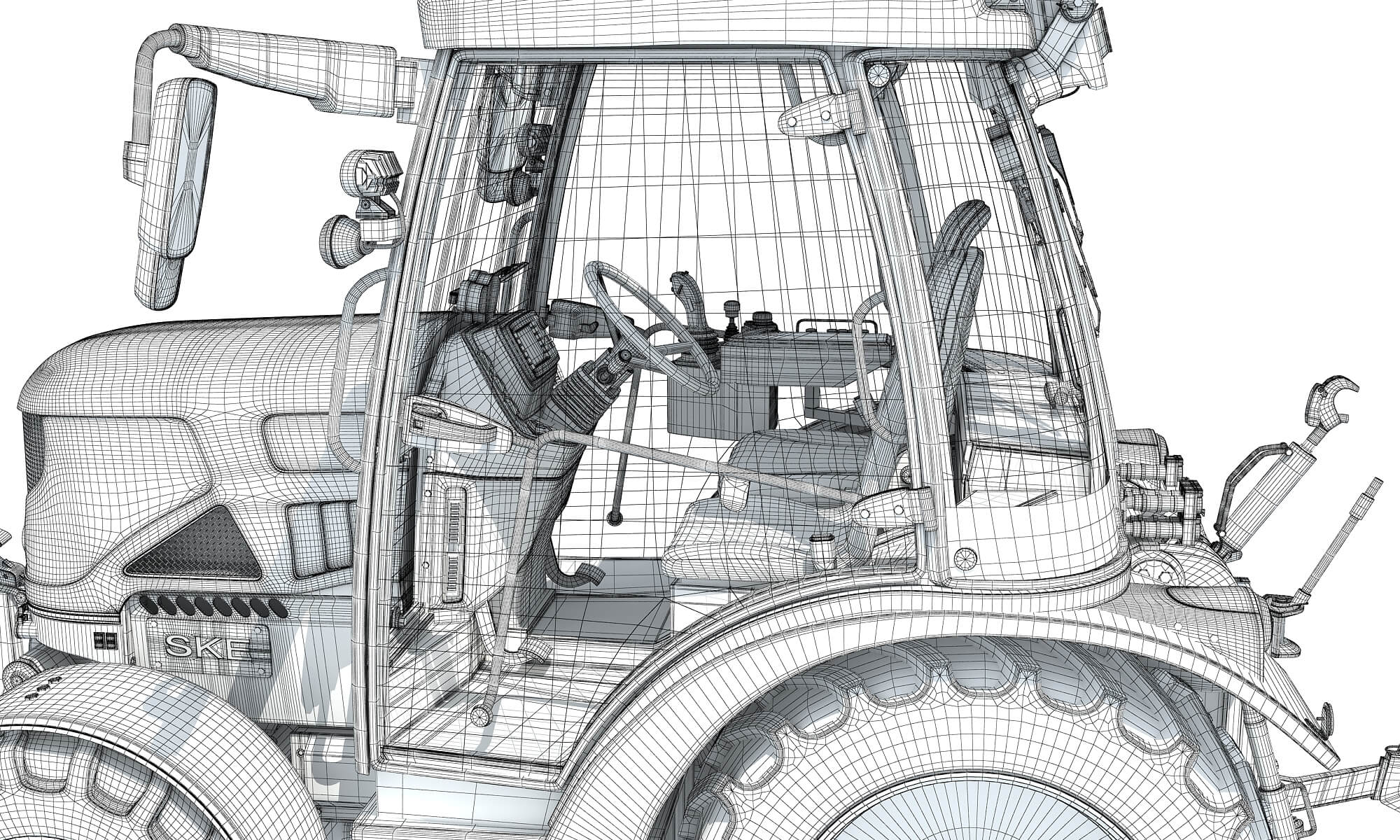 Rigitrac Farm Tractor - 3D Model by 3D Horse