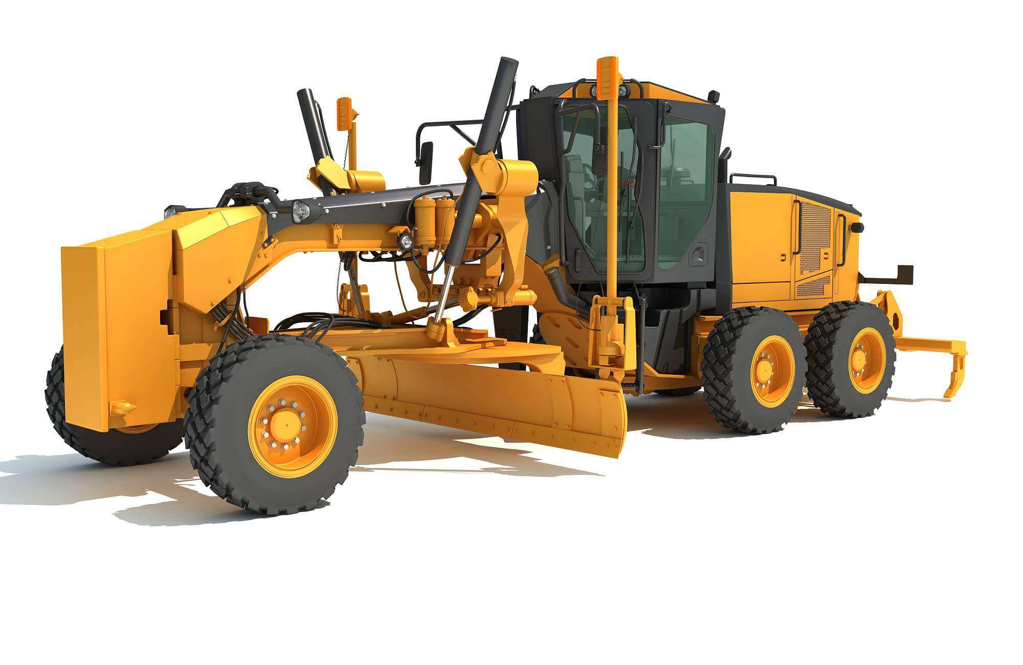 Road Motor Grader - 3D Model by 3D Horse