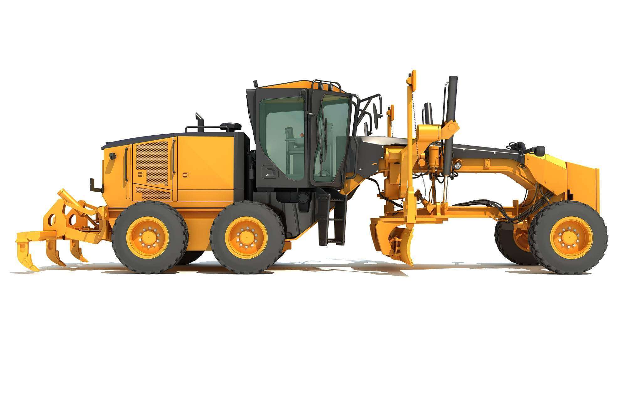 Road Motor Grader - 3D Model by 3D Horse