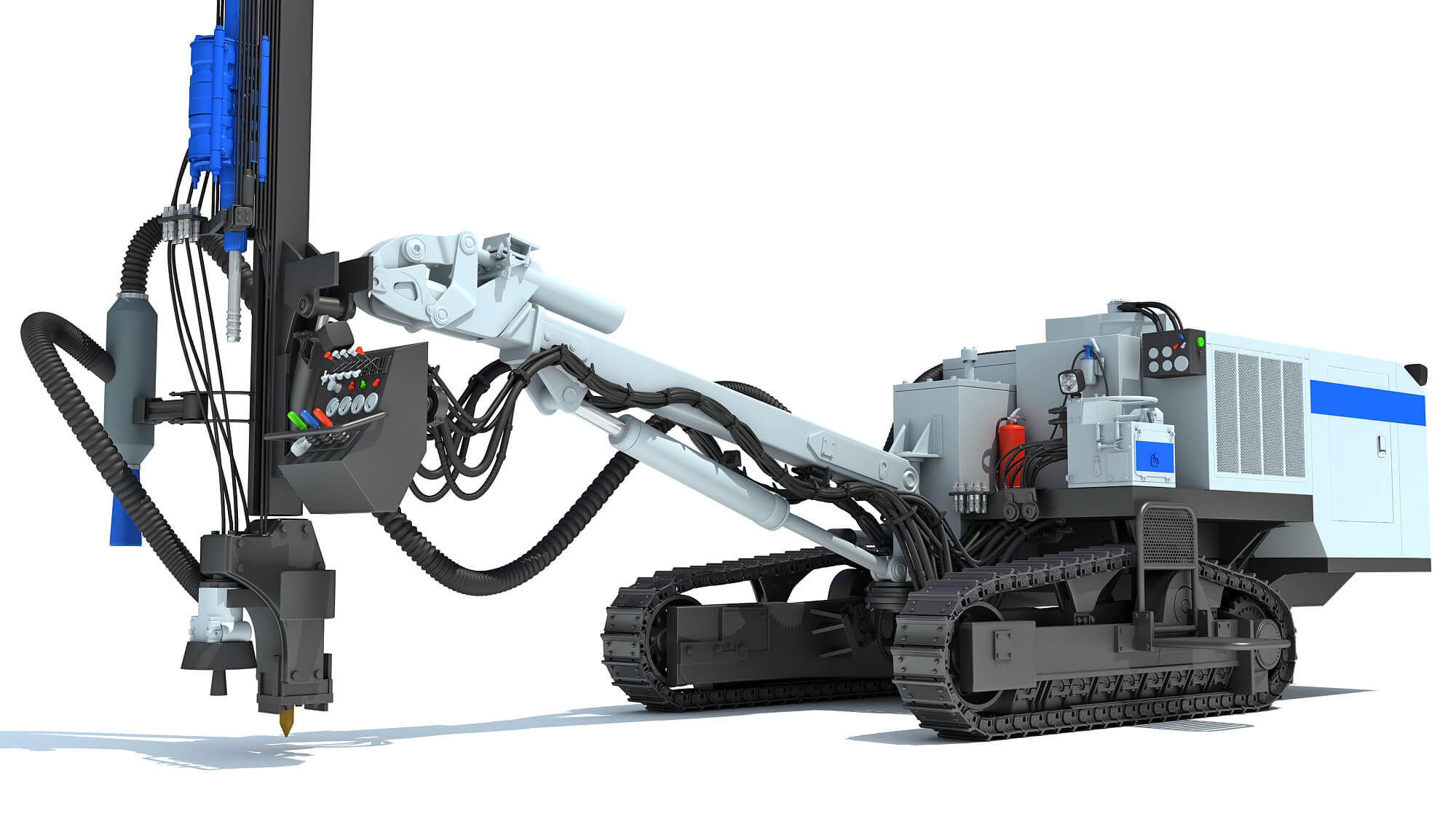 Rock Drilling Rig - 3D Model by 3D Horse