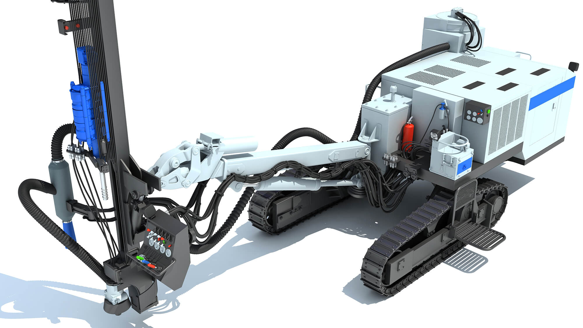 Rock Drilling Rig - 3D Model by 3D Horse