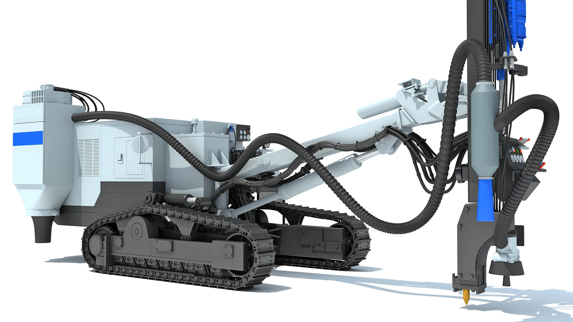 Rock Drilling Rig - 3D Model by 3D Horse