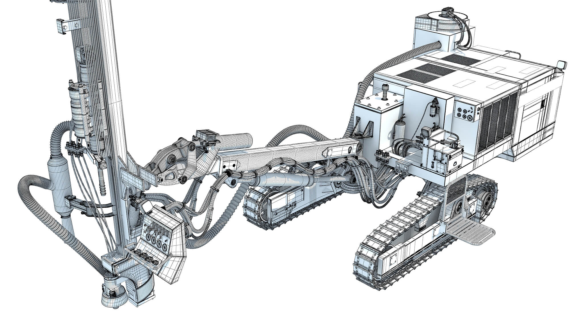 Rock Drilling Rig - 3D Model by 3D Horse