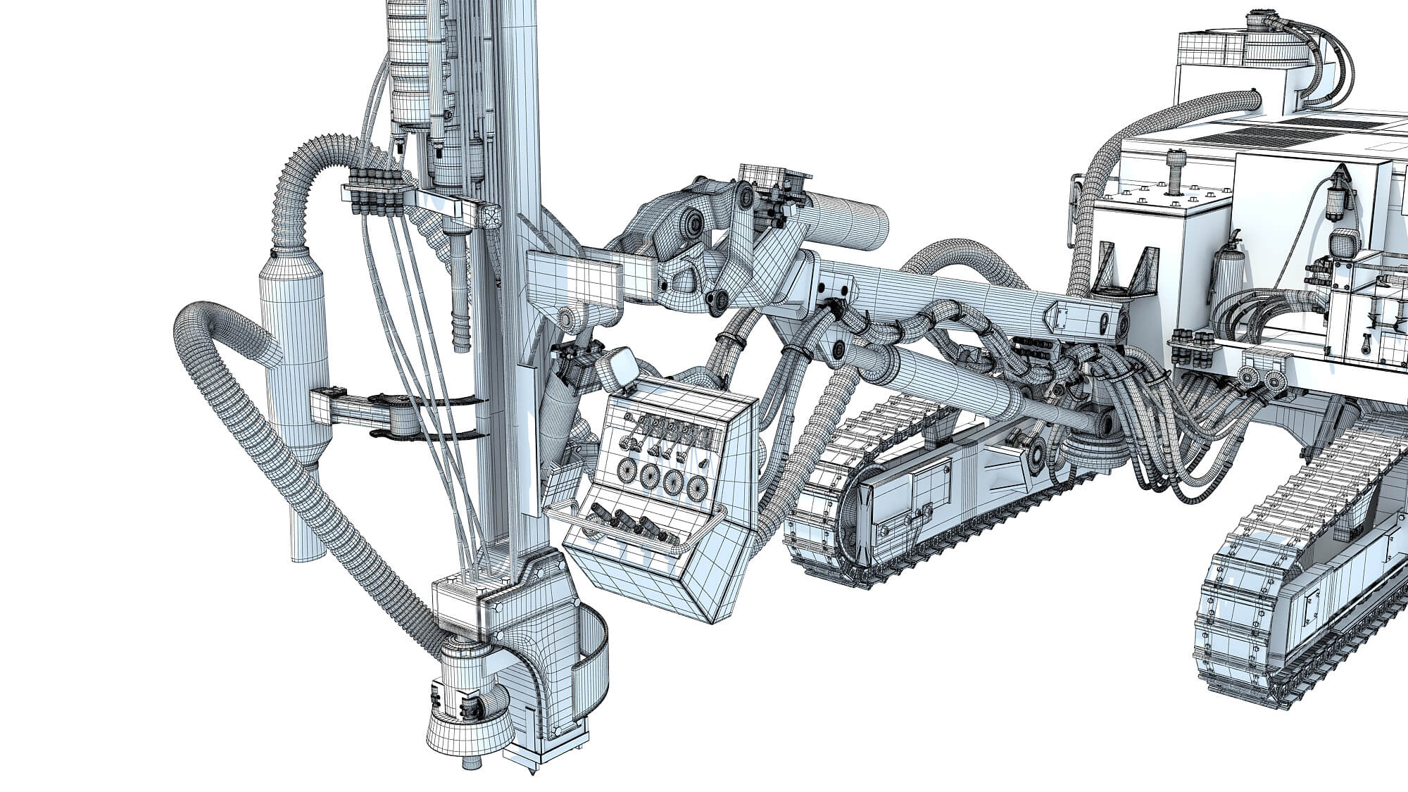 Rock Drilling Rig - 3D Model by 3D Horse