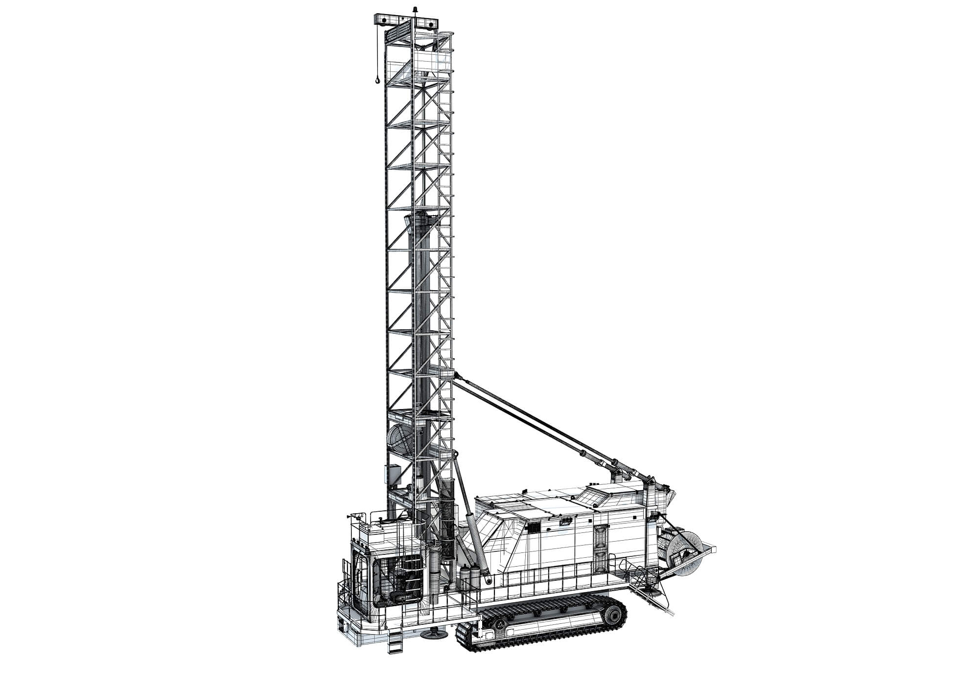 Rotary Drilling Rig - 3D Model by 3D Horse