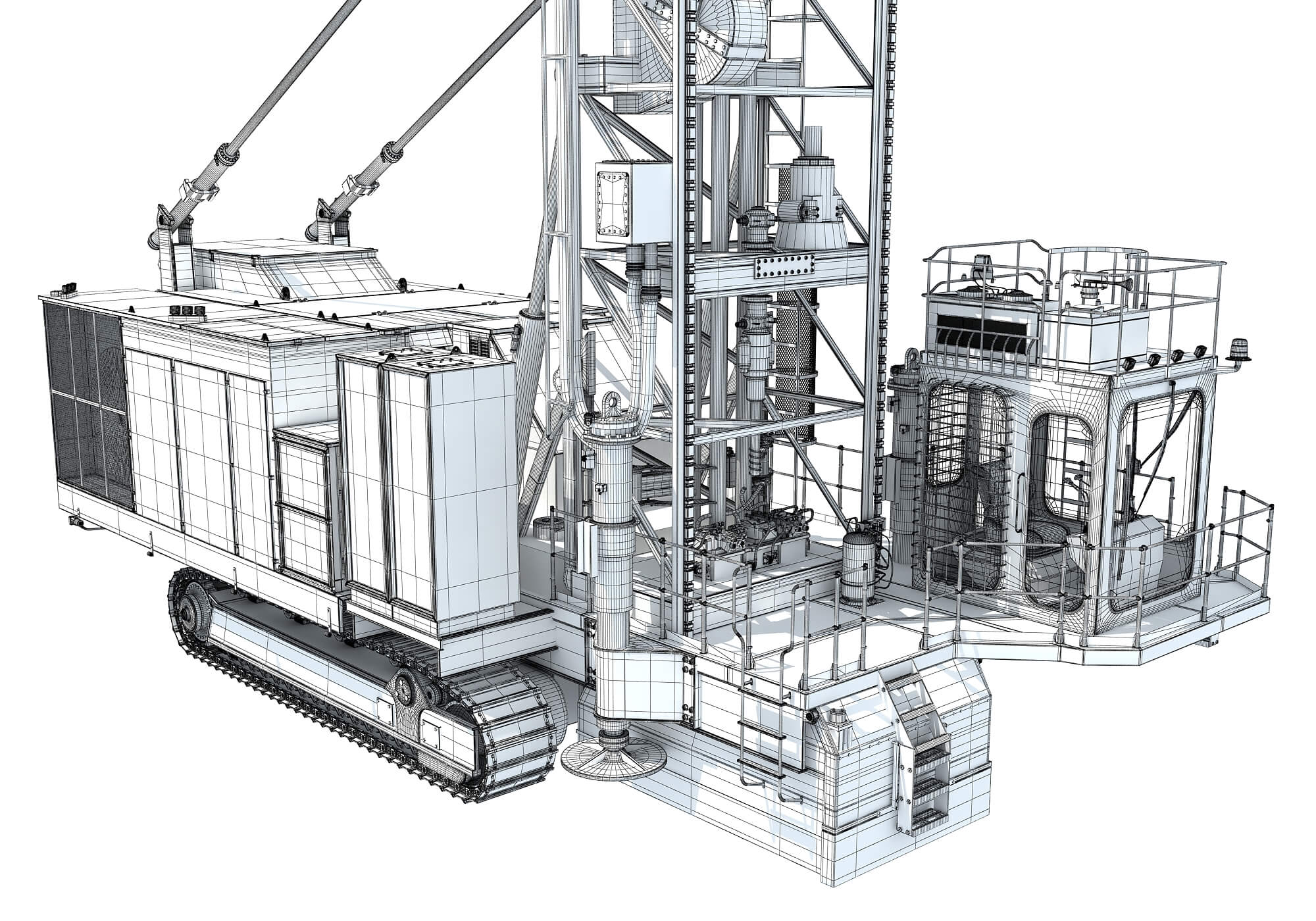 Rotary Drilling Rig - 3D Model by 3D Horse