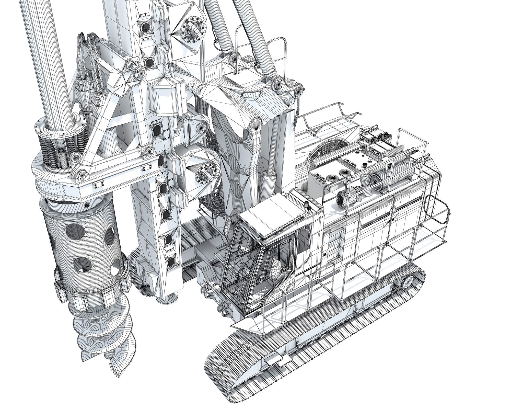 Rotary Drilling Rig - 3D Model by 3D Horse