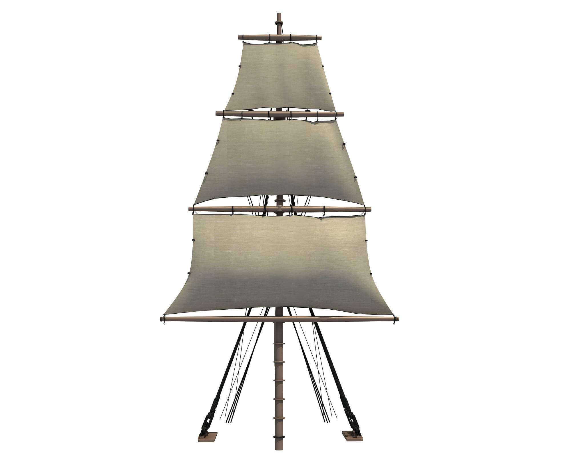 Sailing Ship Mast V3 - 3D Model by 3D Horse