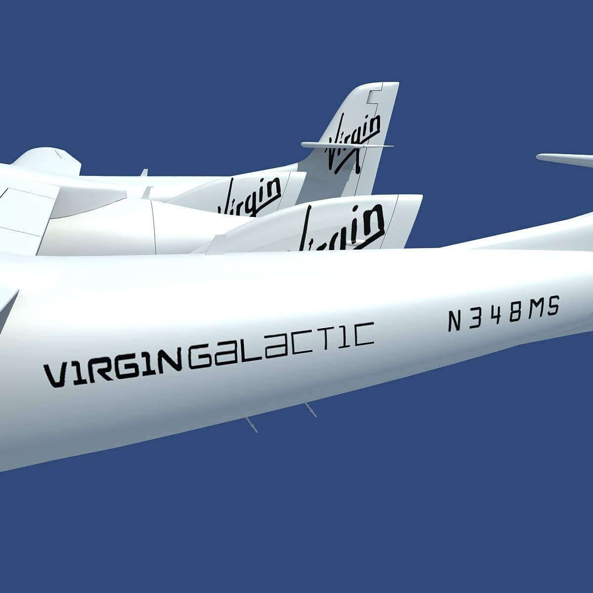 Scaled Composites White Knight Two Aircraft - 3D Model by 3D Horse