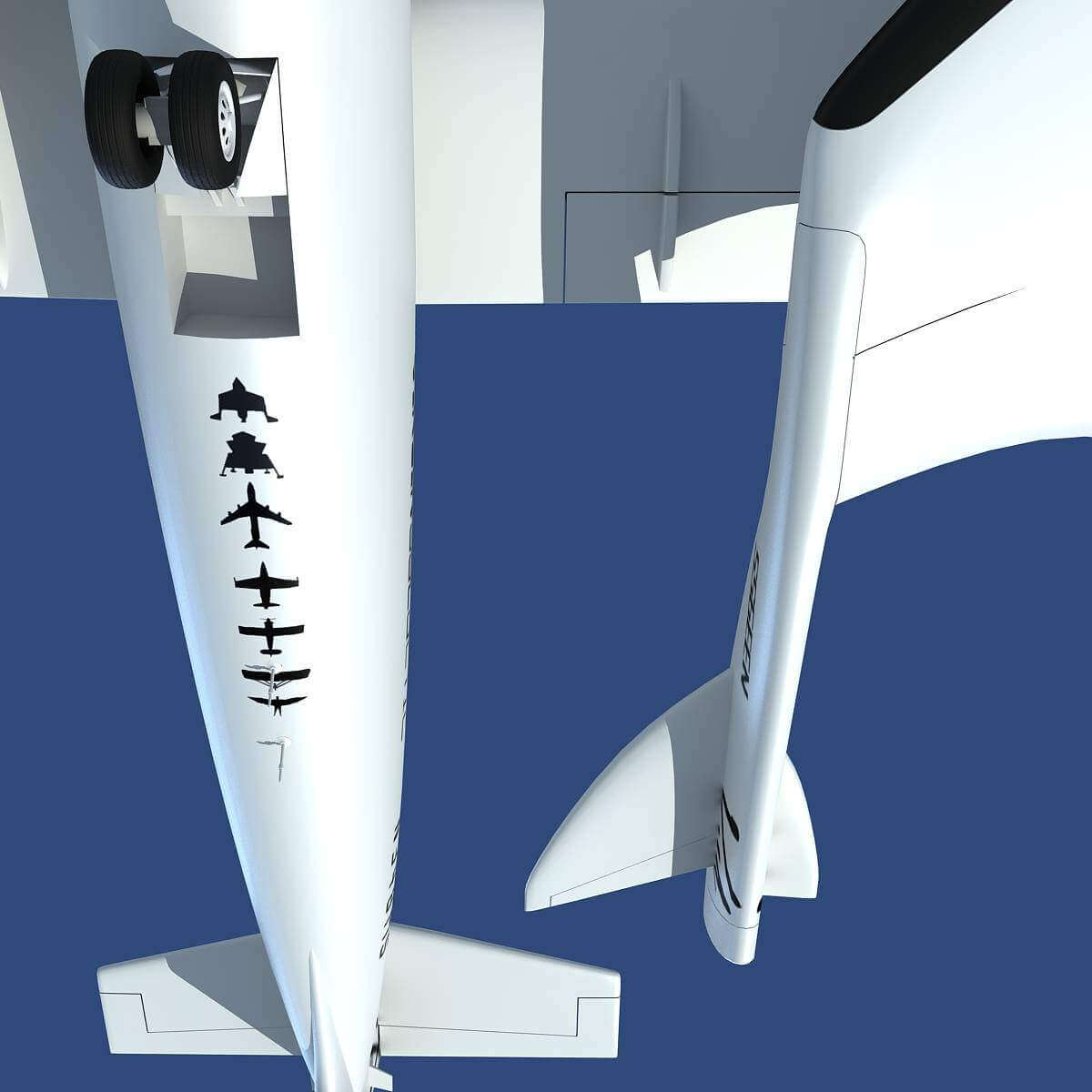 Scaled Composites White Knight Two Aircraft - 3D Model by 3D Horse