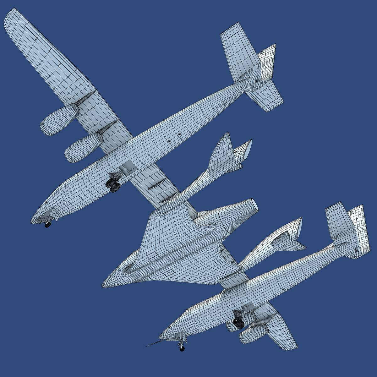 Scaled Composites White Knight Two Aircraft - 3D Model by 3D Horse
