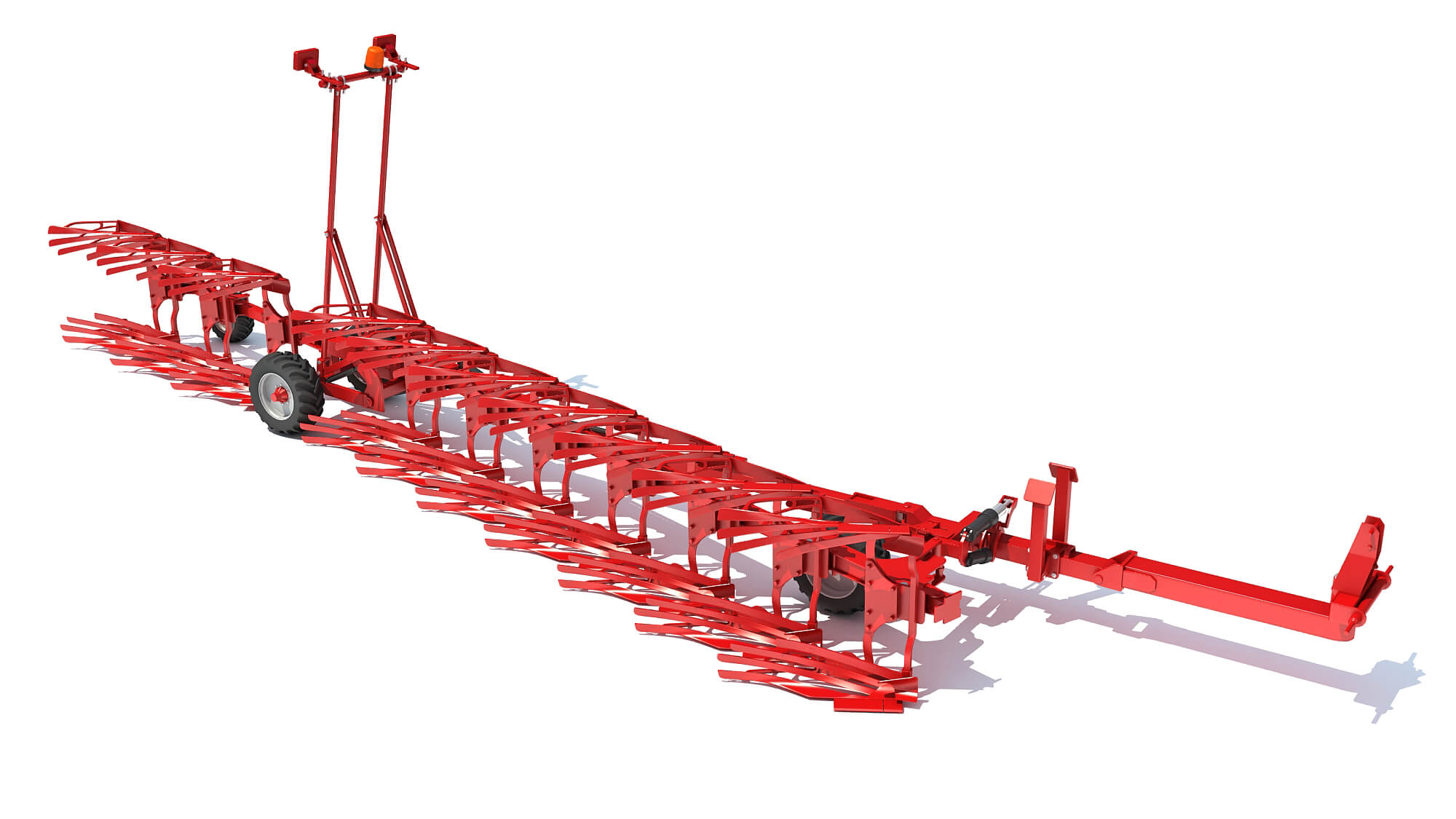 Semi Mounted Farm Plough - 3D Model by 3D Horse