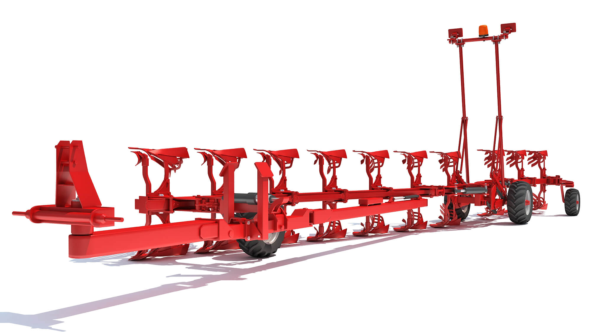 Semi Mounted Farm Plough - 3D Model by 3D Horse