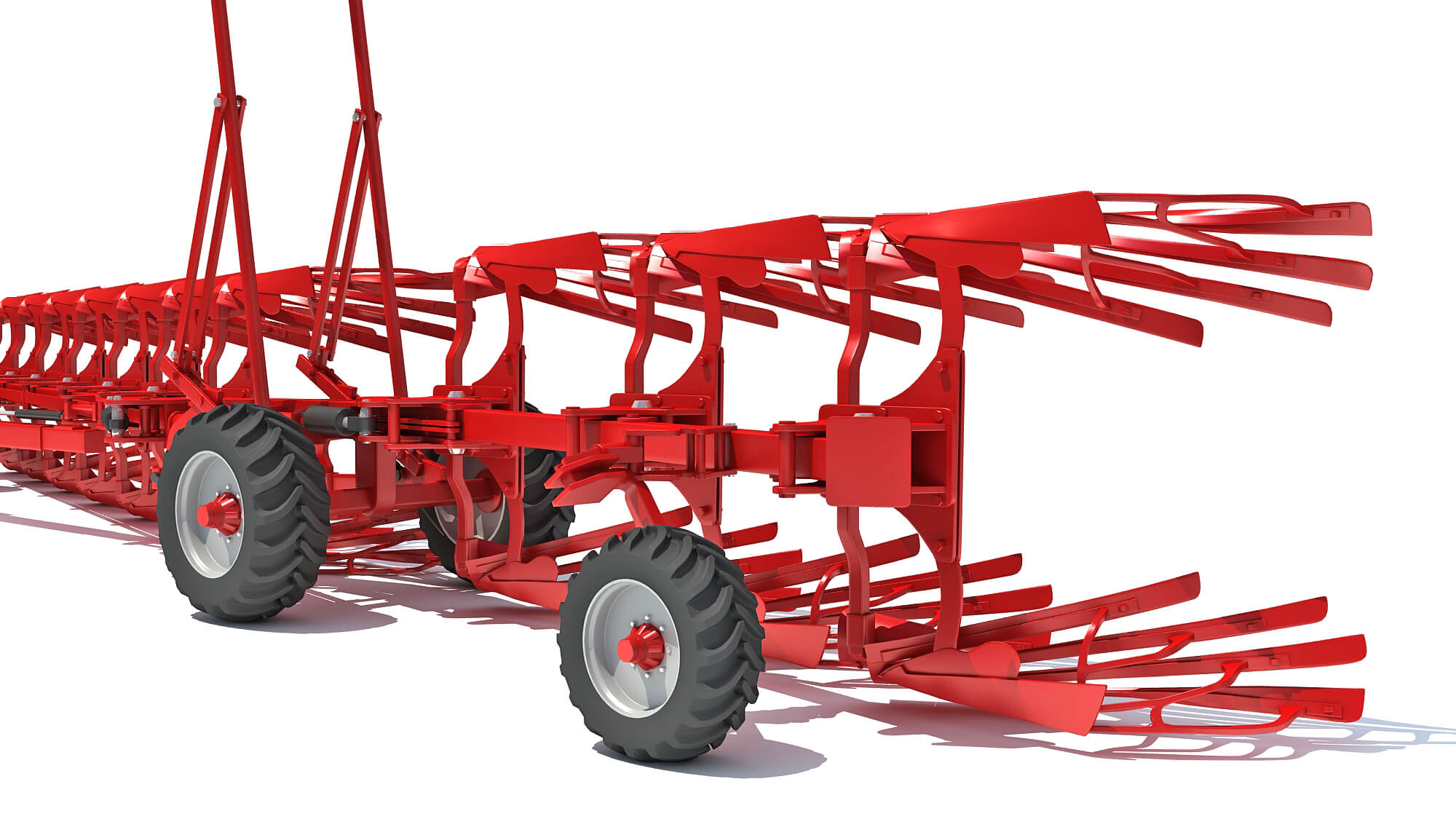 Semi Mounted Farm Plough - 3D Model by 3D Horse