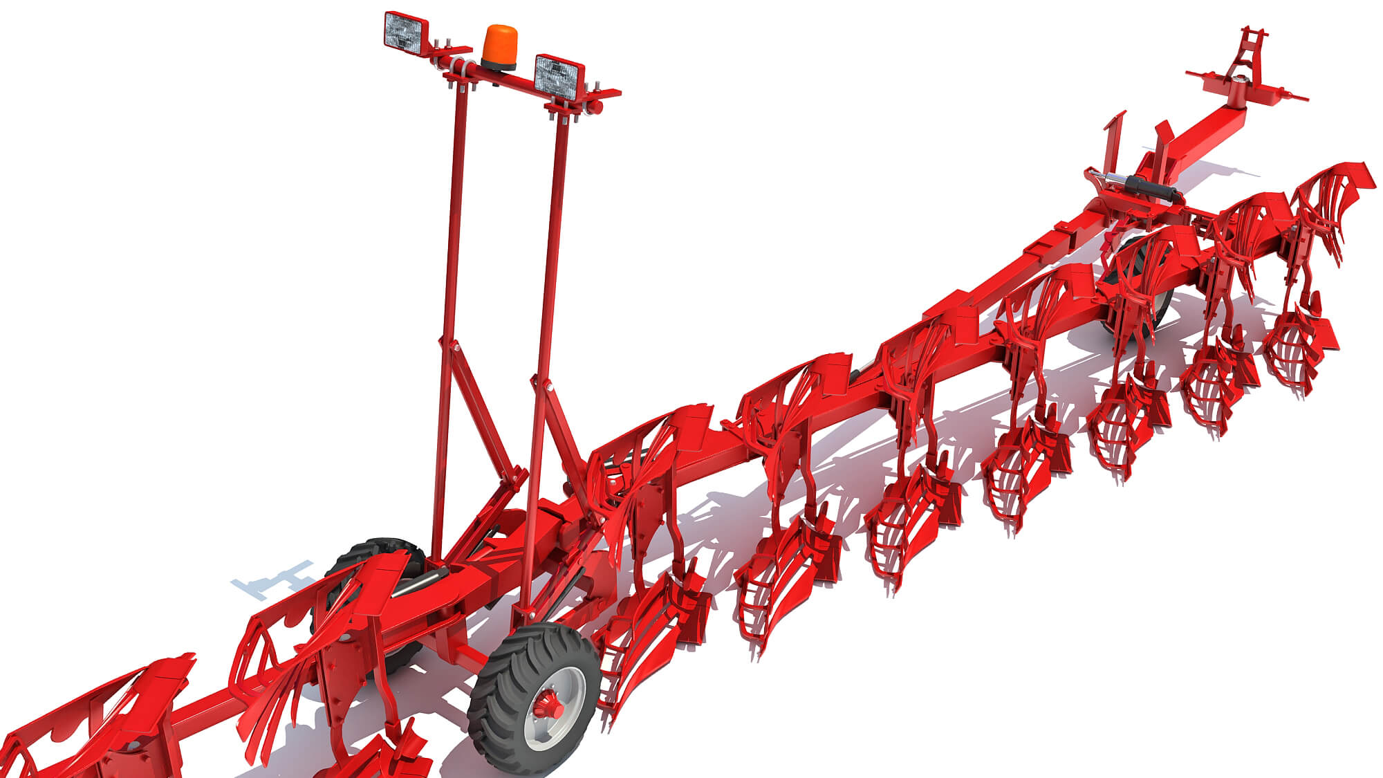 Semi Mounted Farm Plough - 3D Model by 3D Horse