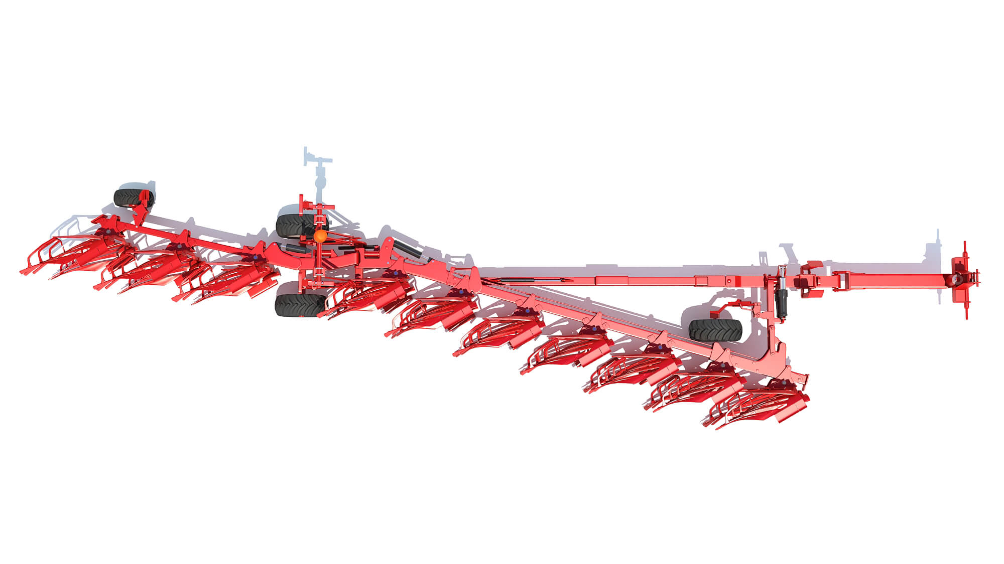 Semi Mounted Farm Plough - 3D Model by 3D Horse