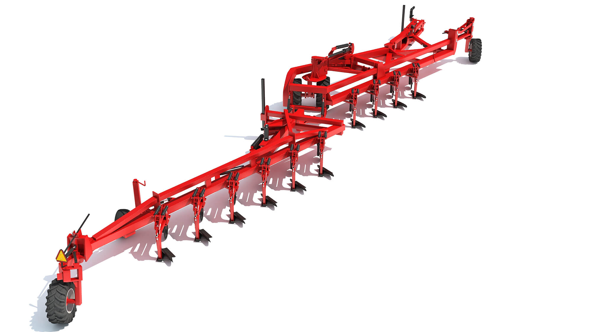 Semi Mounted Farm Plough - 3D Model by 3D Horse