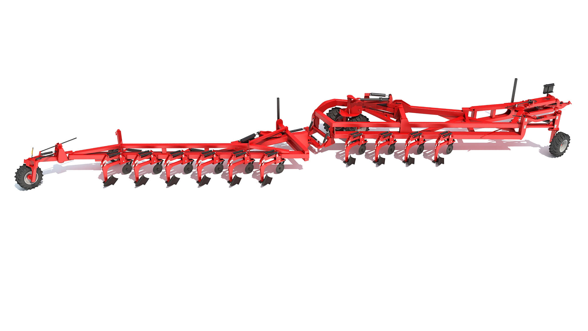 Semi Mounted Farm Plough - 3D Model by 3D Horse