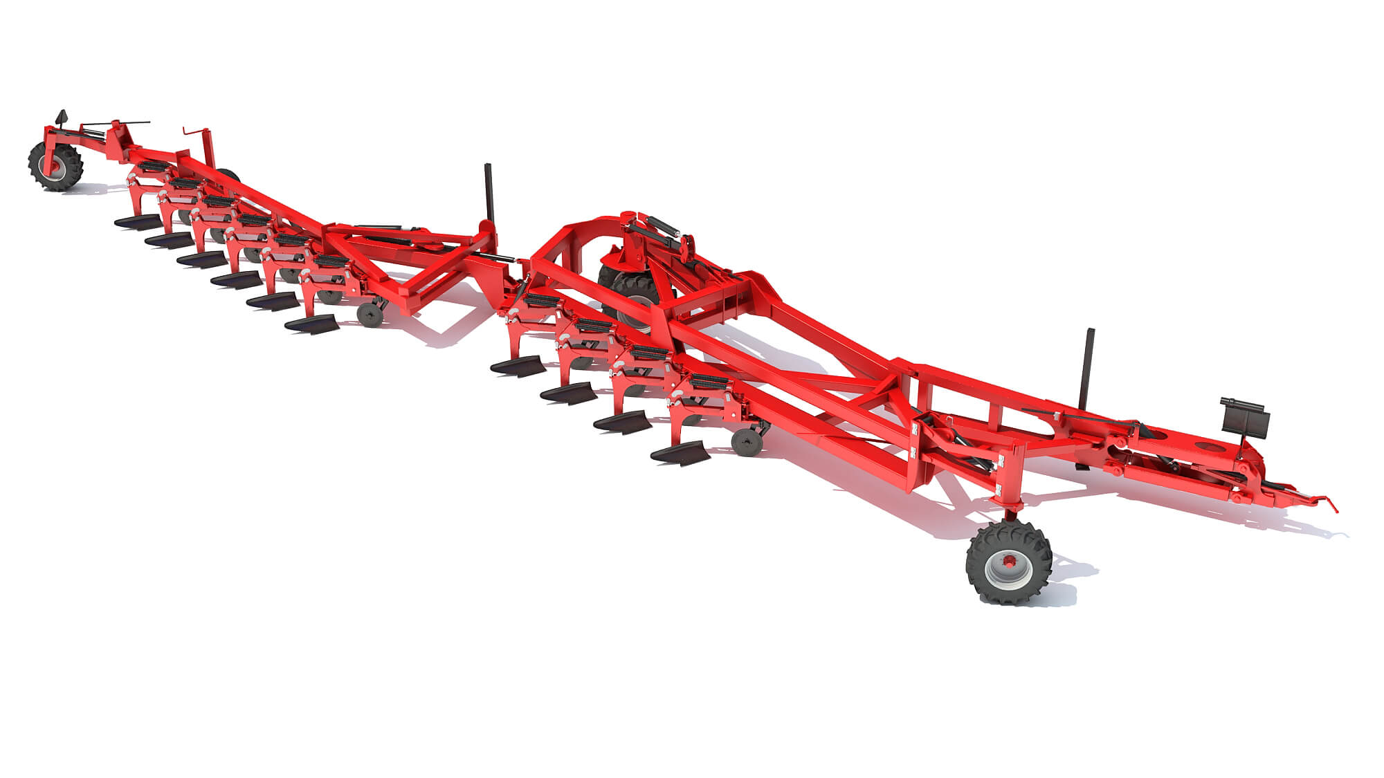 Semi Mounted Farm Plough - 3D Model by 3D Horse