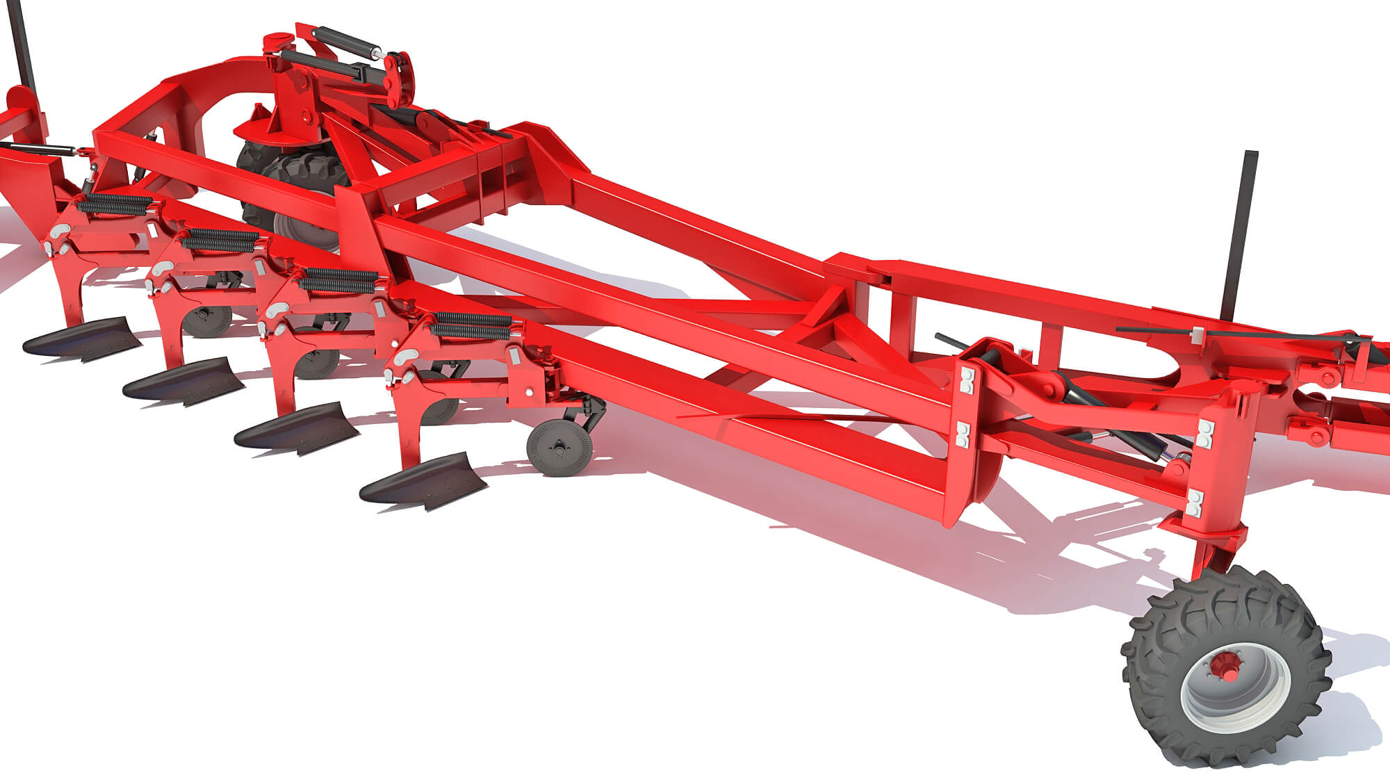Semi Mounted Farm Plough - 3D Model by 3D Horse