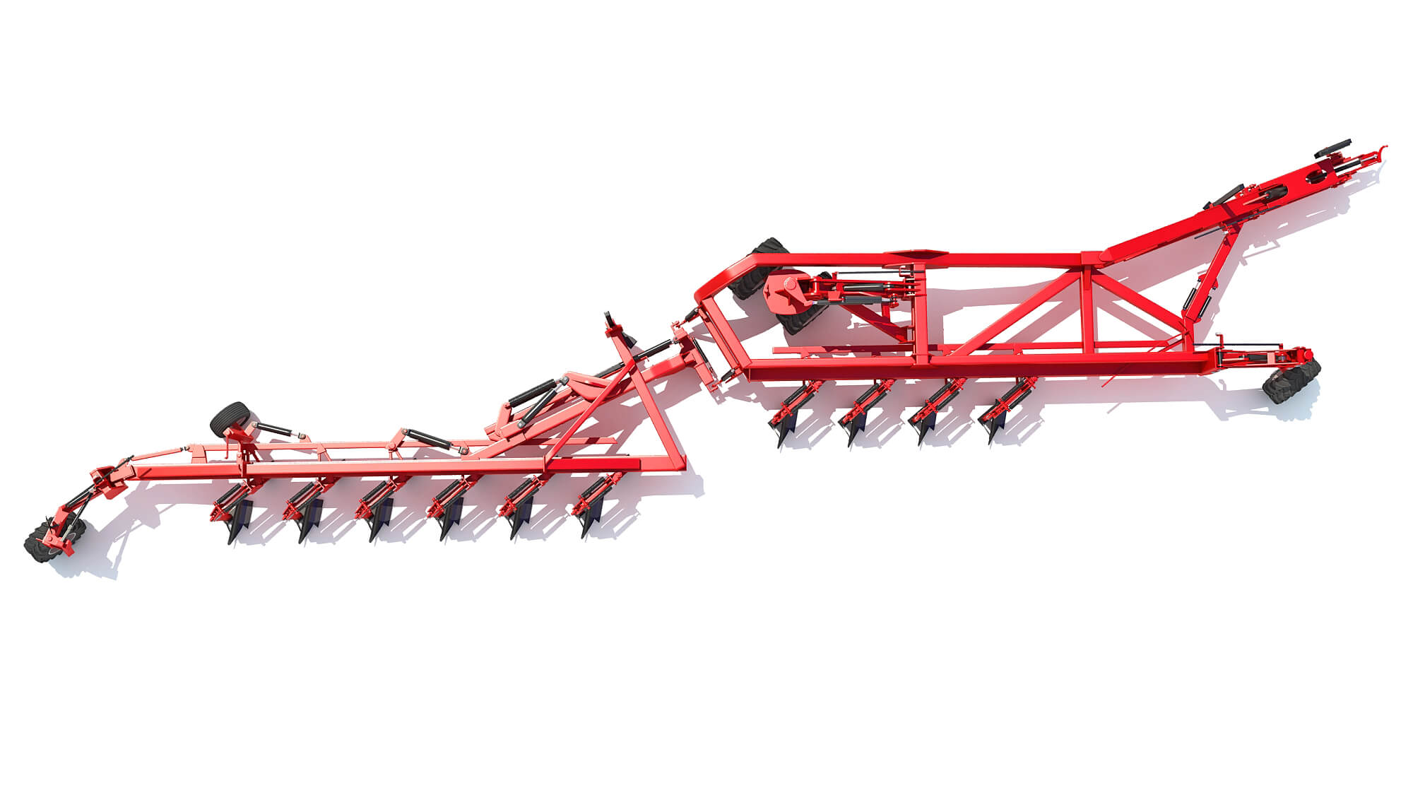 Semi Mounted Farm Plough - 3D Model by 3D Horse