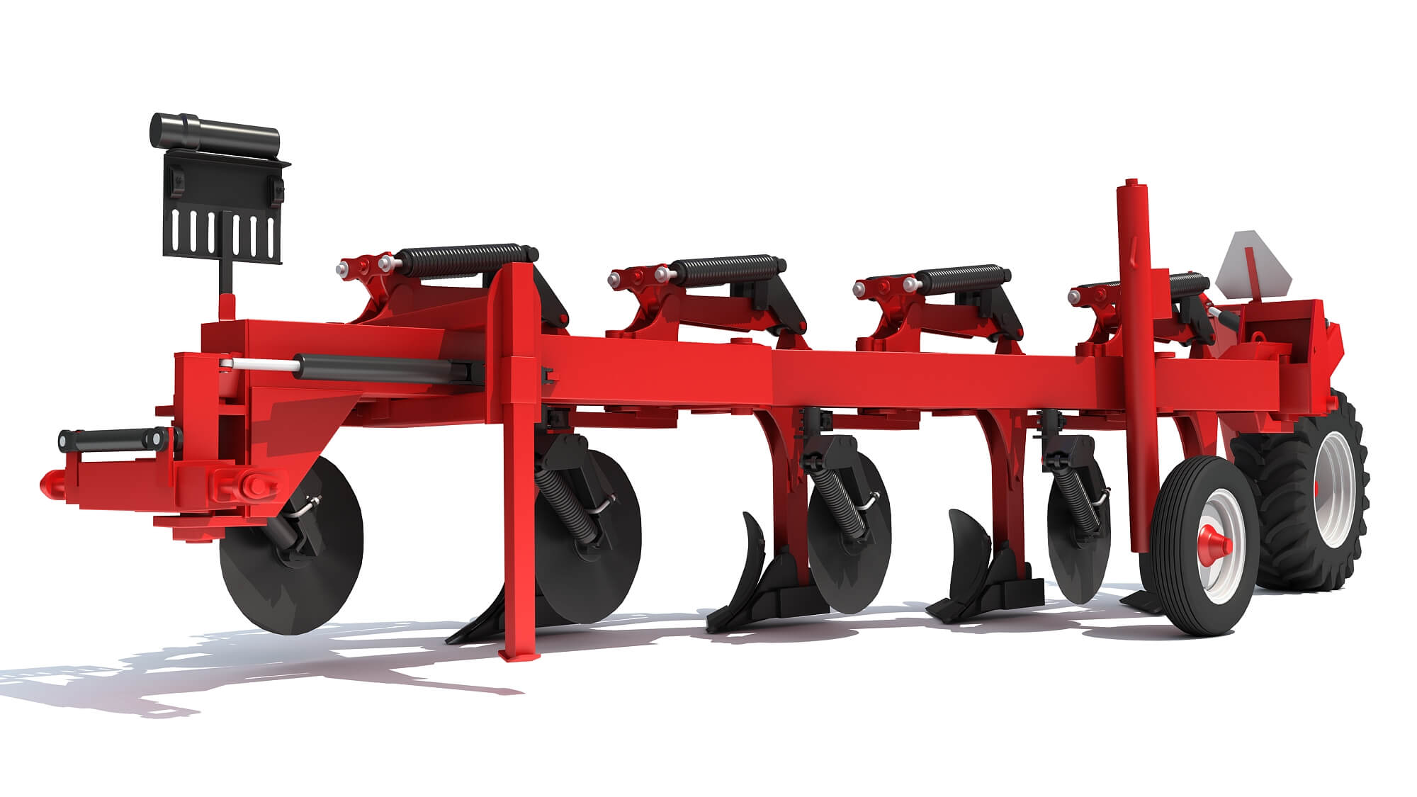 Semi Mounted Plow 1 - 3D Model by 3D Horse