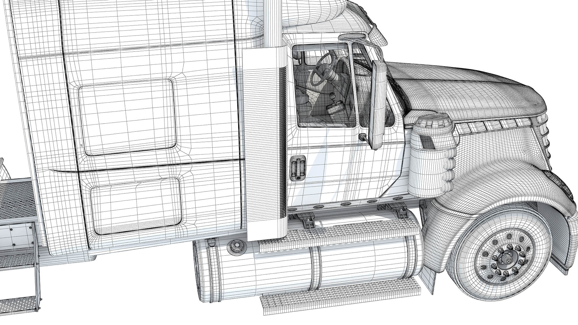 Semi Truck - 3D Model by 3D Horse