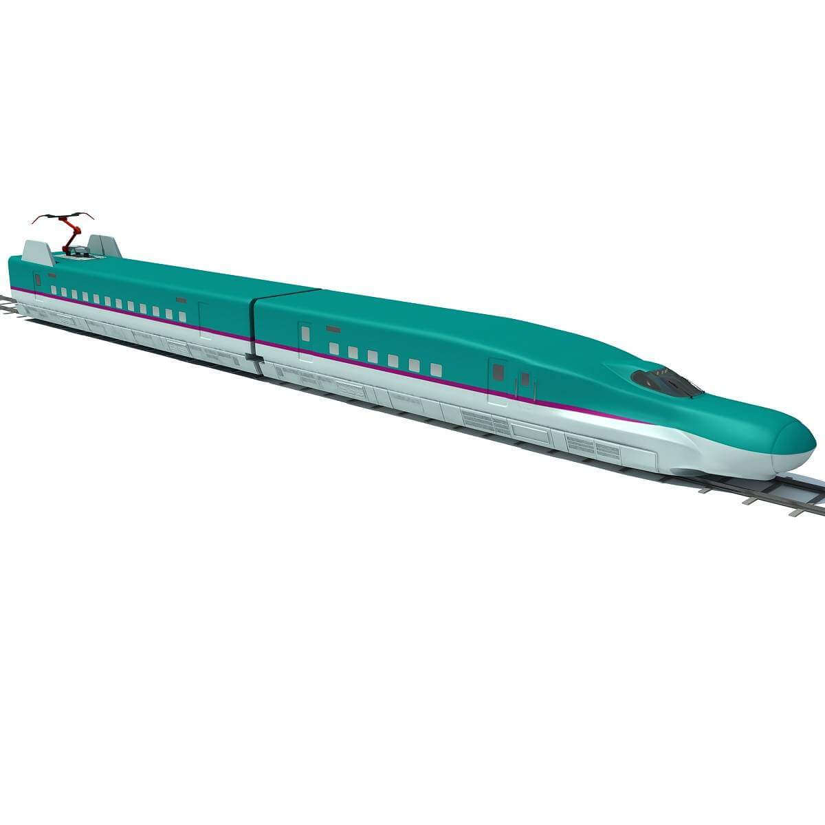 Shinkansen E5 Series High-Speed Train 3D Model by 3D Horse